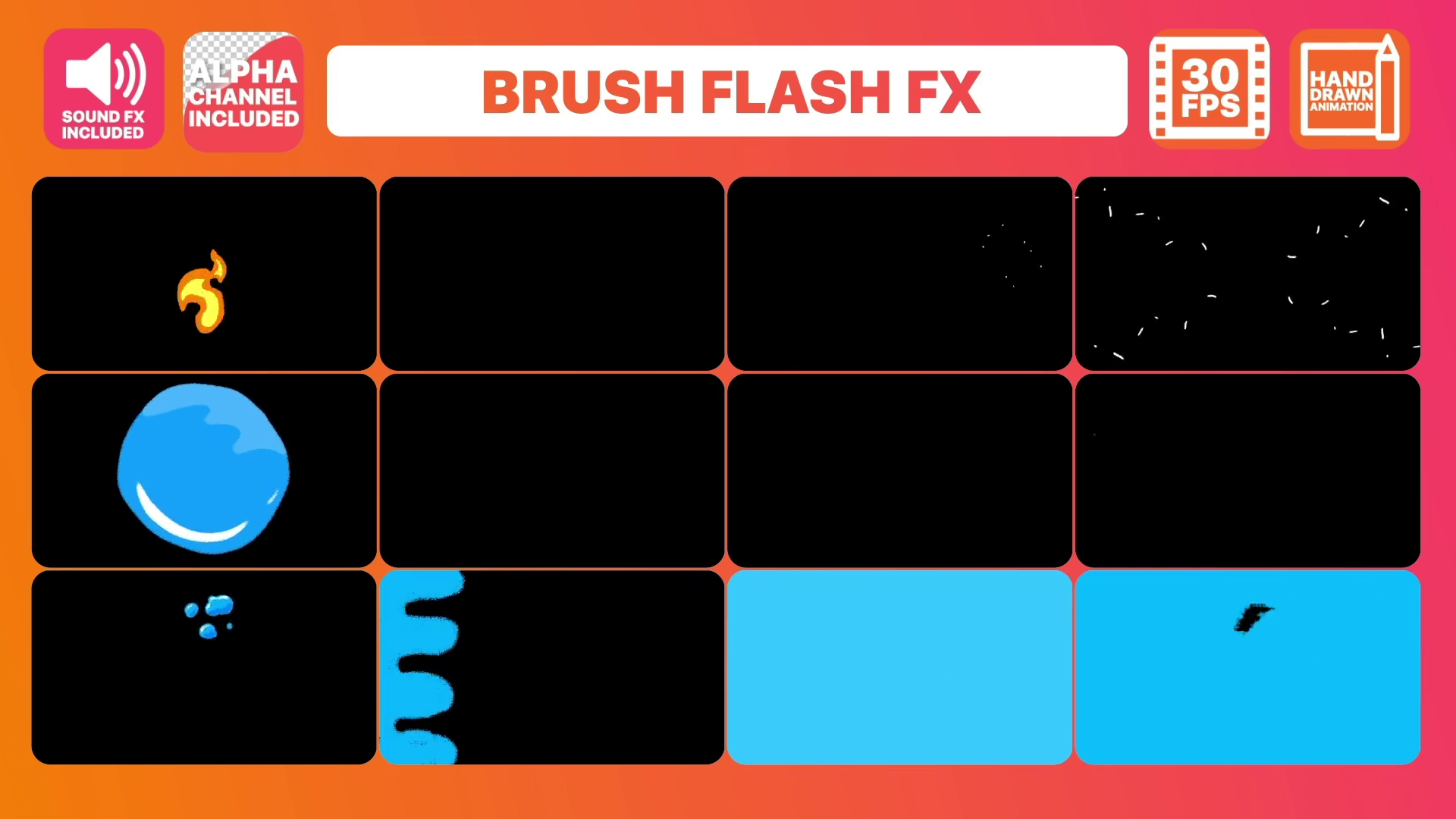 Brush Flash Fx Effects Template SBV-346821167 - Storyblocks