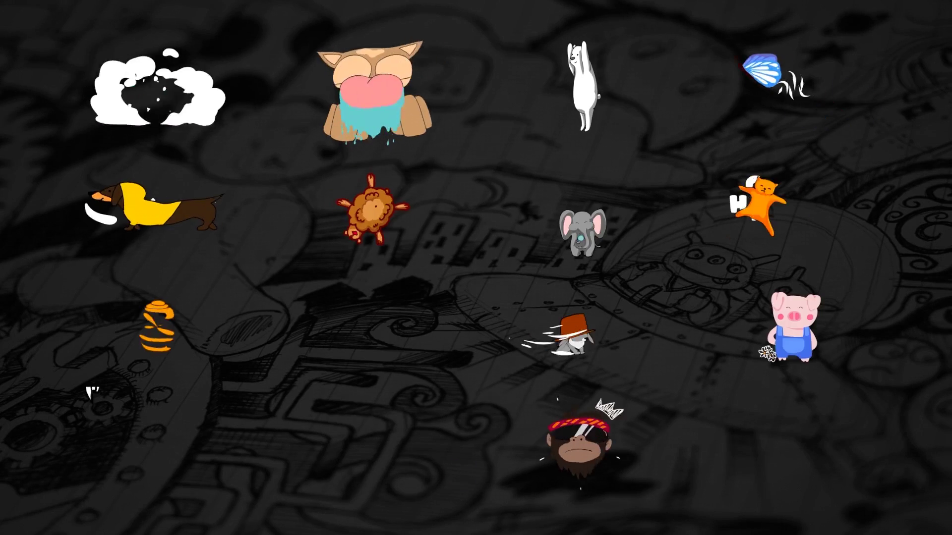 Cartoon Animals Titles For FCPX 00 59 SBV 347064912 Storyblocks