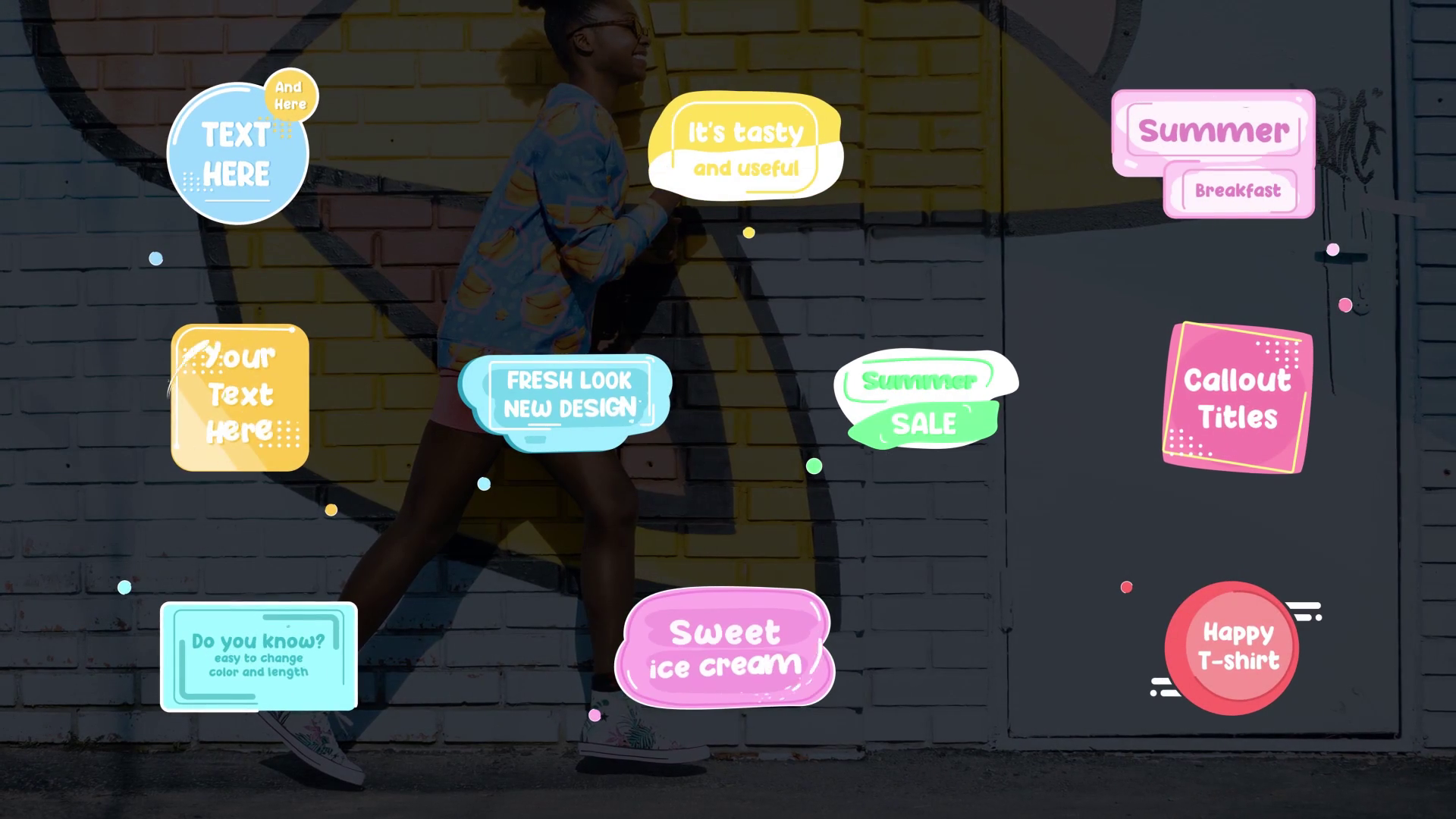 Cartoon Callout Titles | Premiere Pro MOGRT 01:20 SBV-338554355 ...