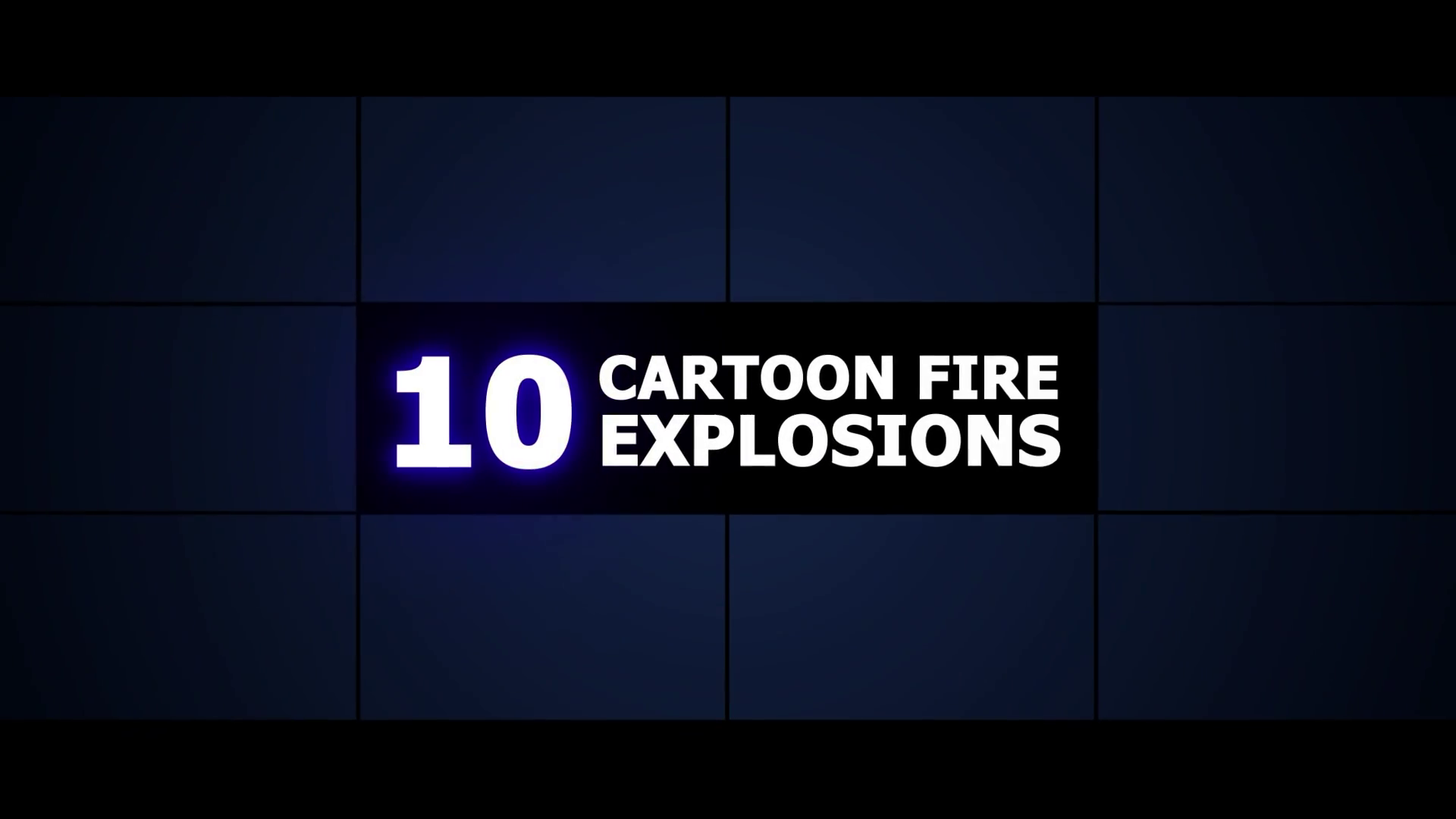 AE Template: Cartoon Fire Explosions | Effects SBV-348896763 - Storyblocks