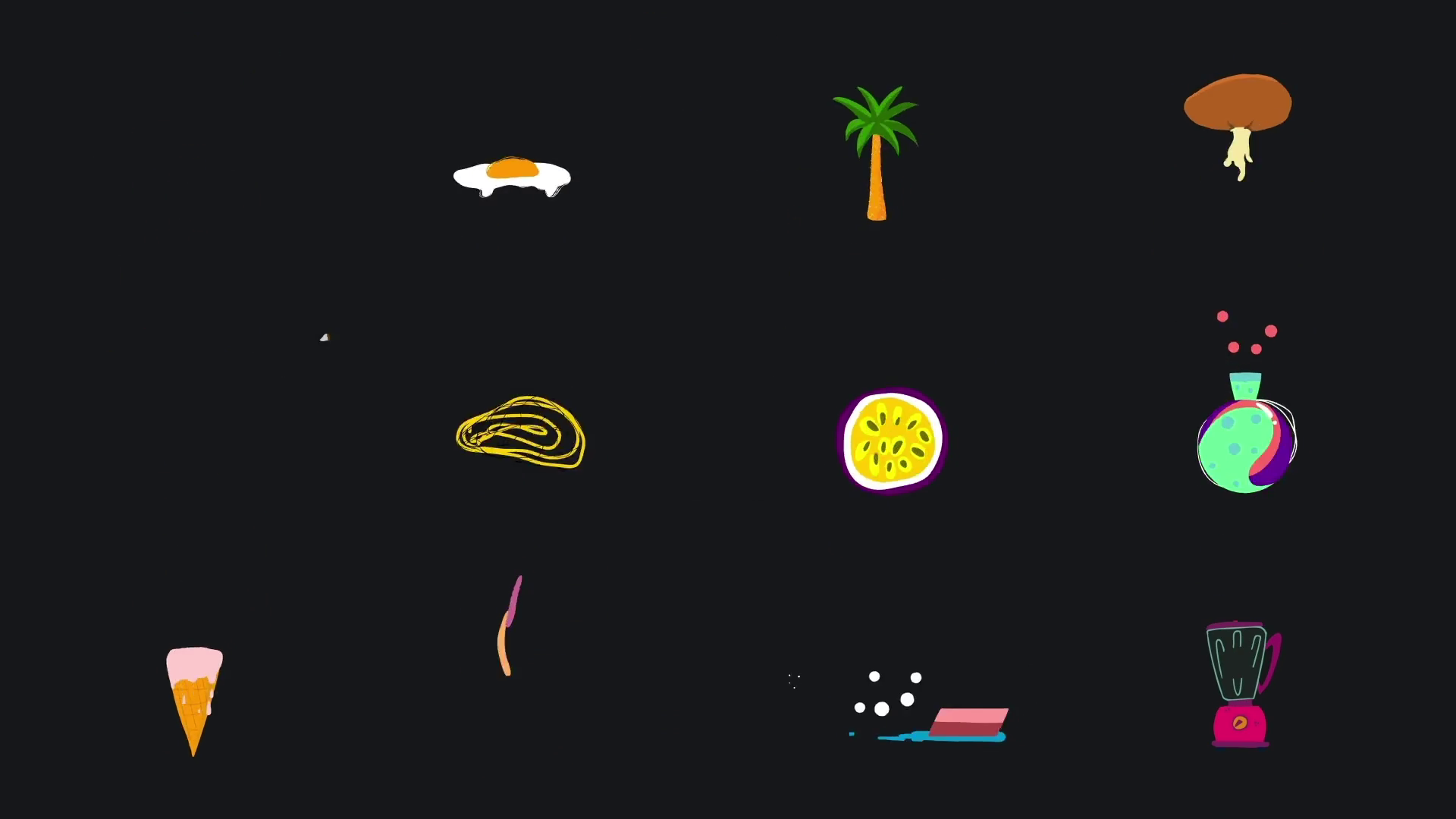 Cartoon Food Animations Premiere Pro Template SBV-346920451 - Storyblocks