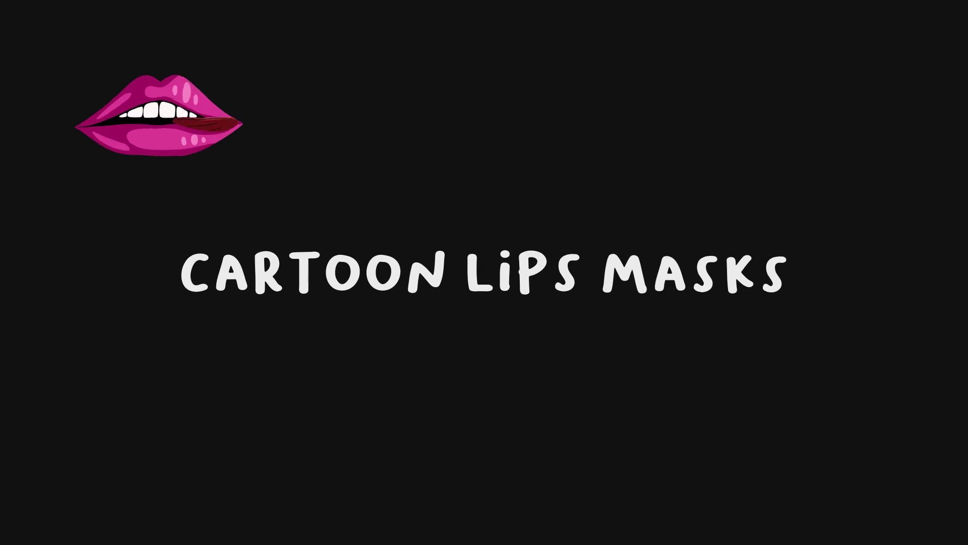 Cartoon Lips Masks | DaVinci Resolve Template SBV-349168035 - Storyblocks