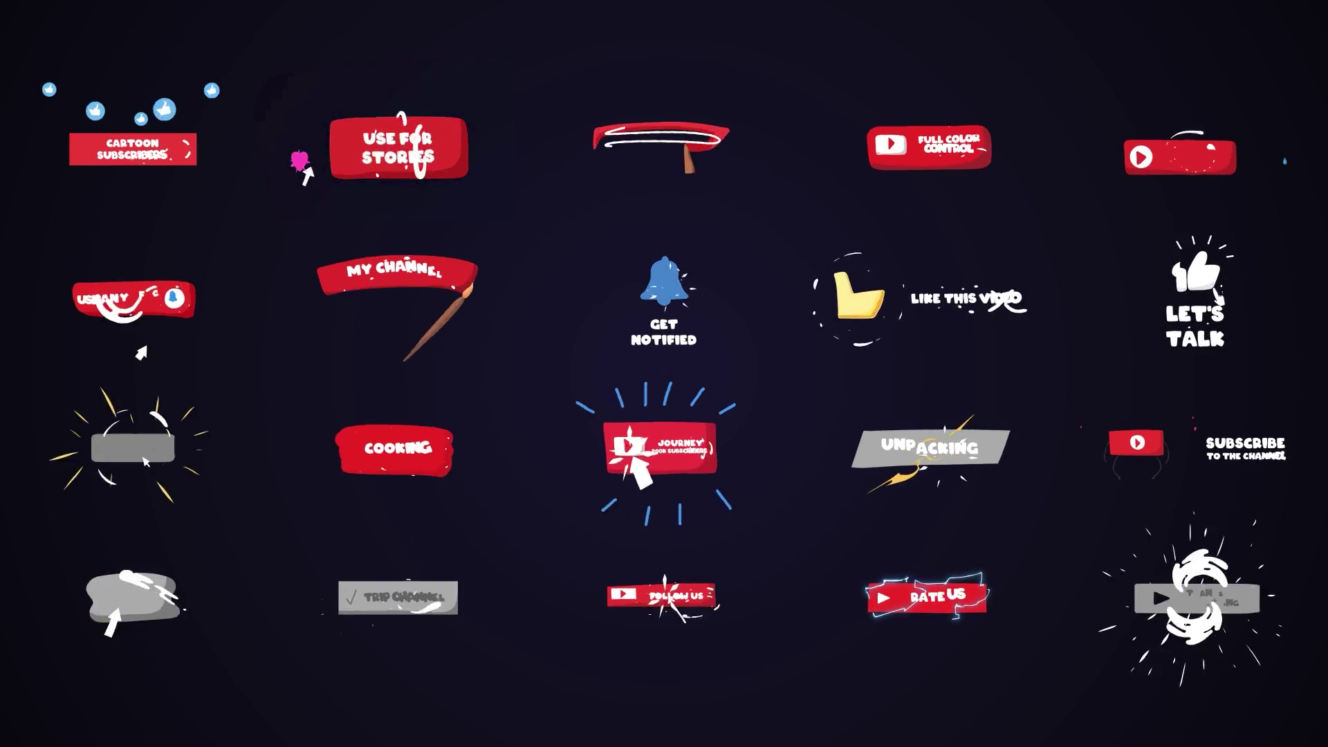 Cartoon Social Media Subscribers Effects Template SBV-347173069 ...