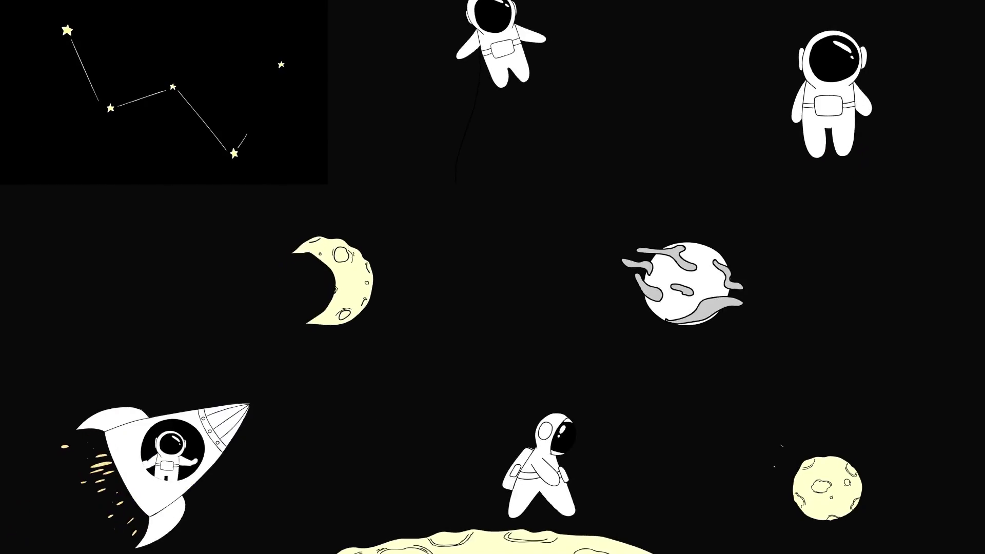 Cartoon Space Animations Premiere Pro Template SBV-348782059 - Storyblocks