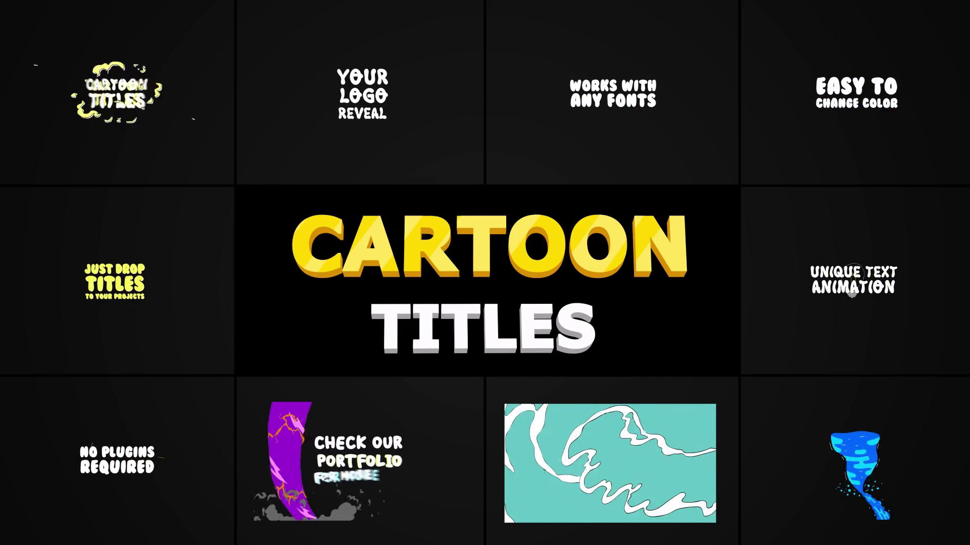 Cartoon Titles Pack - Storyblocks