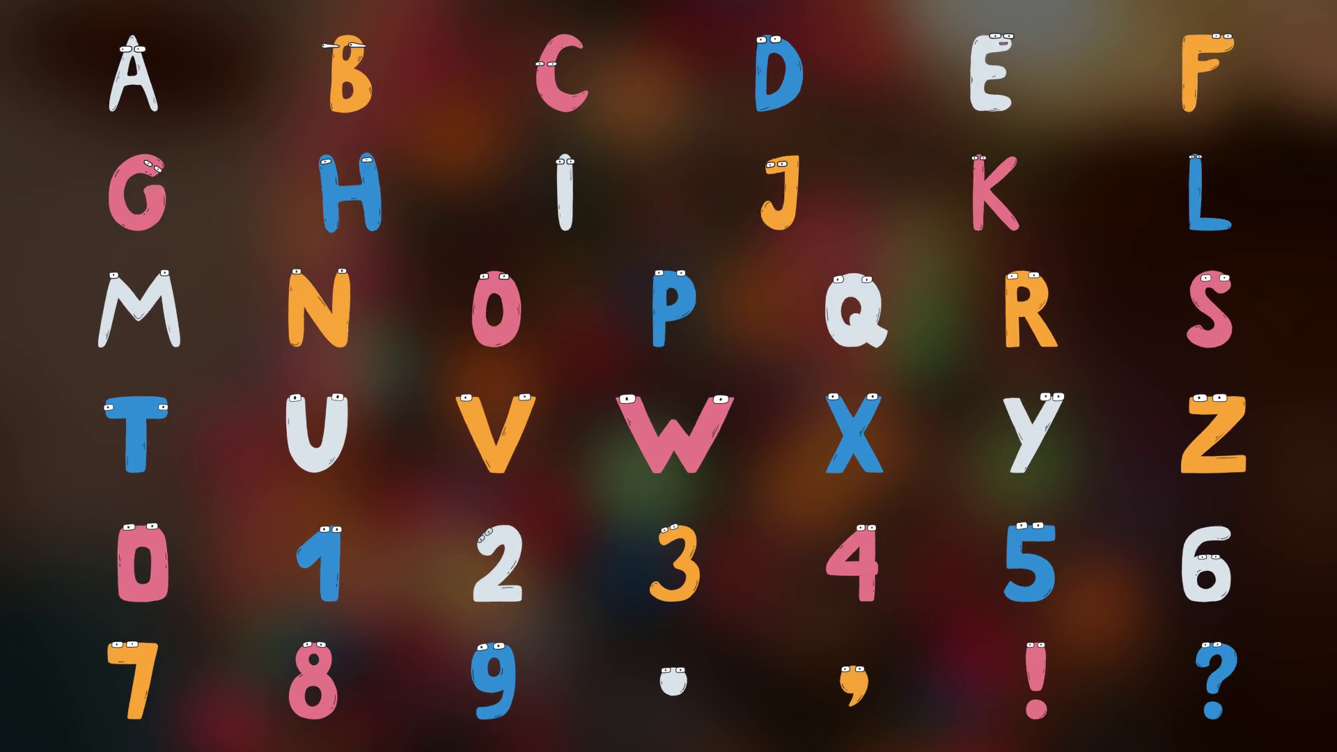 AE Template: Characters Alphabet | Effects SBV-348903083 - Storyblocks