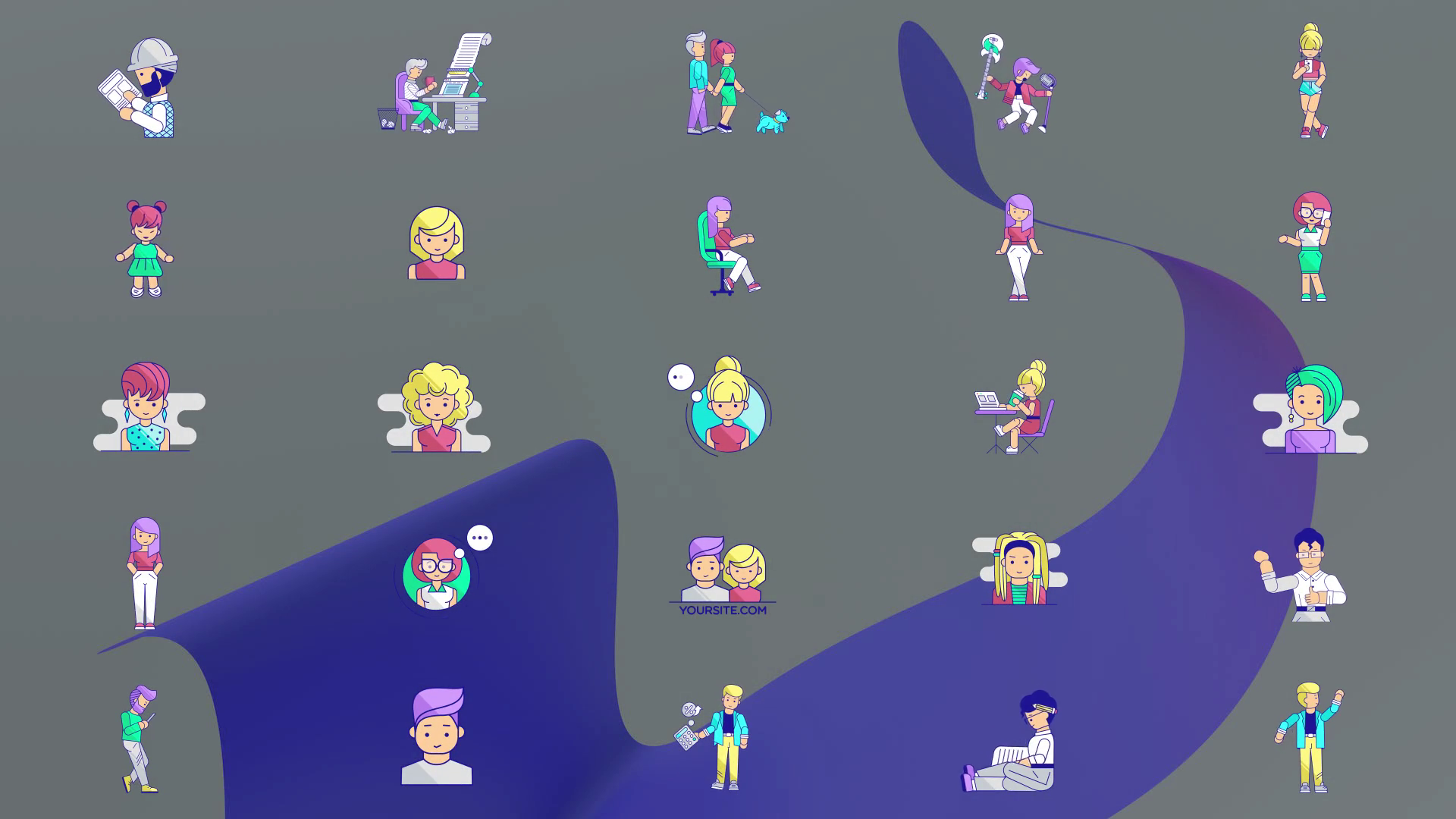 Characters Pack Explainers Premiere Pro Template SBV-348890029 ...