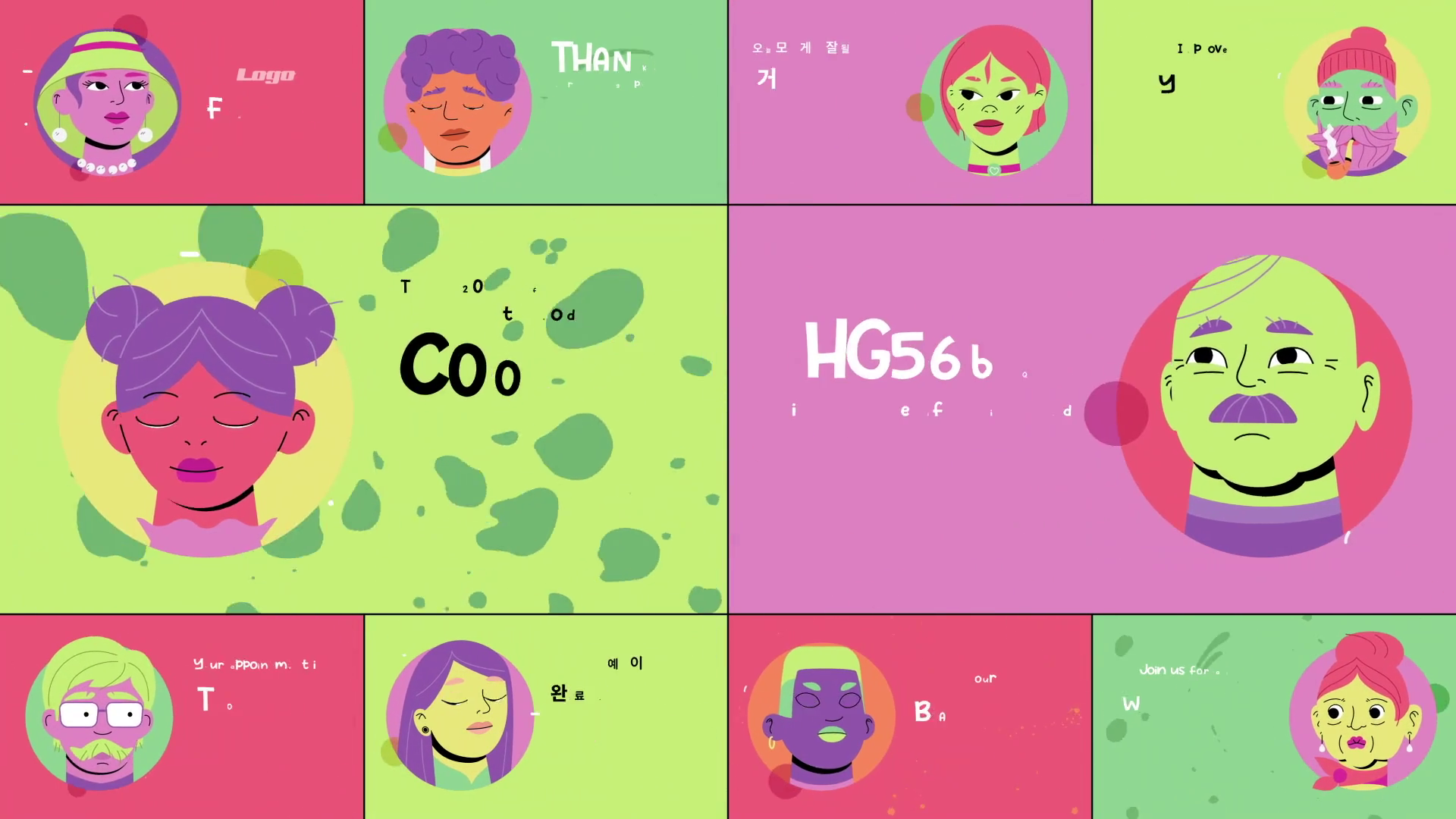 Characters Slides | Premiere Pro Mogrt Template SBV-348793255 - Storyblocks