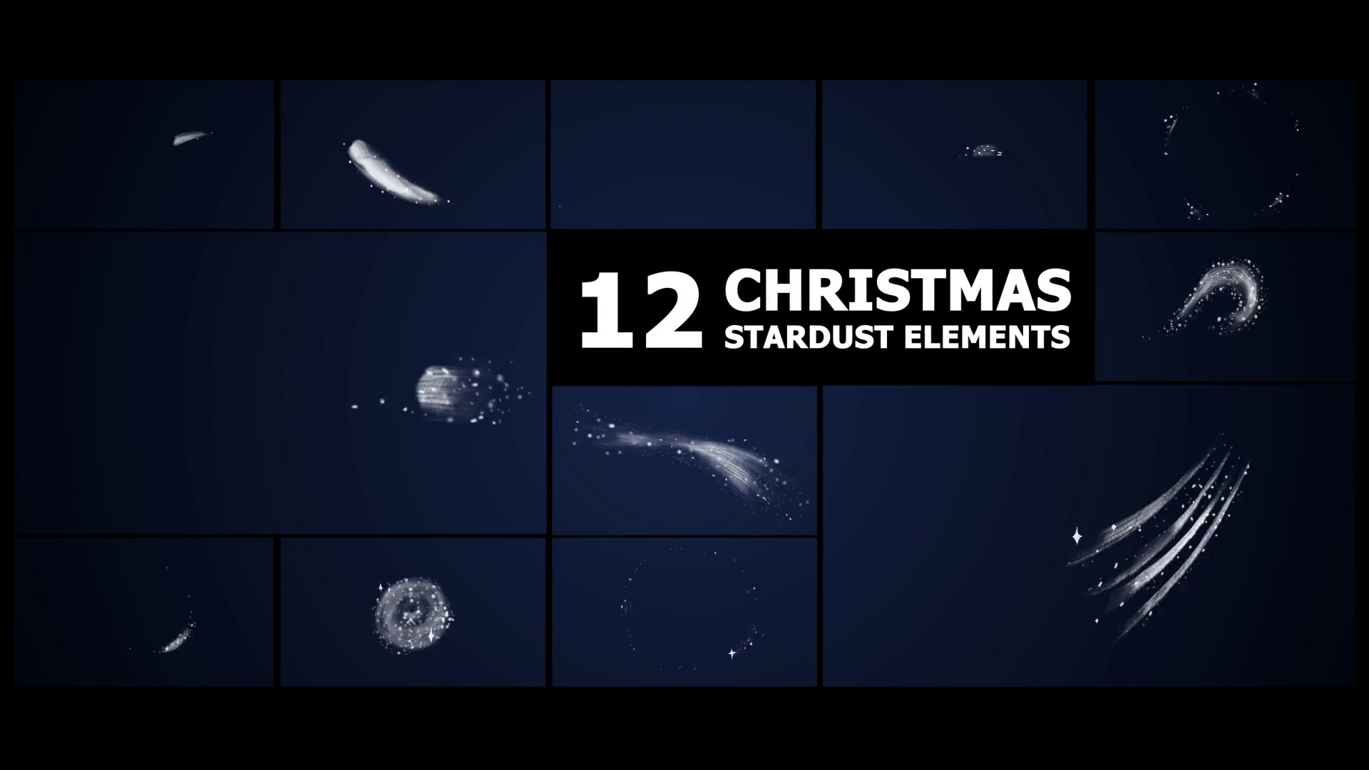 Christmas Stardust Elements | DaVinci Resolve Template SBV-351668408 - Storyblocks
