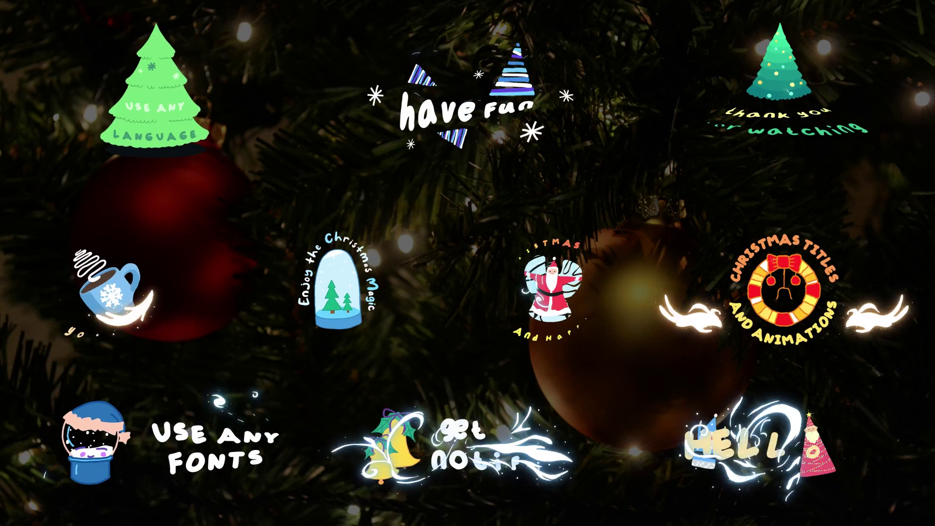 Christmas Titles Animations Davinci Resolve Template Sbv 348653685 Storyblocks 