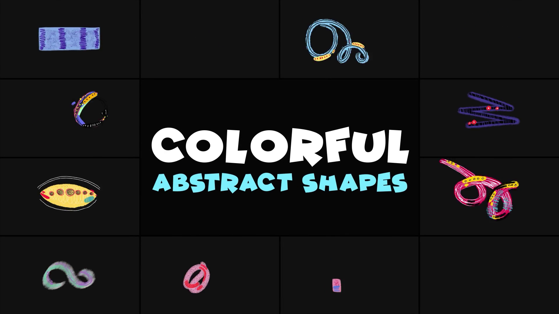 AE Template: Colorful Abstract Shapes | Effects SBV-348764655 - Storyblocks
