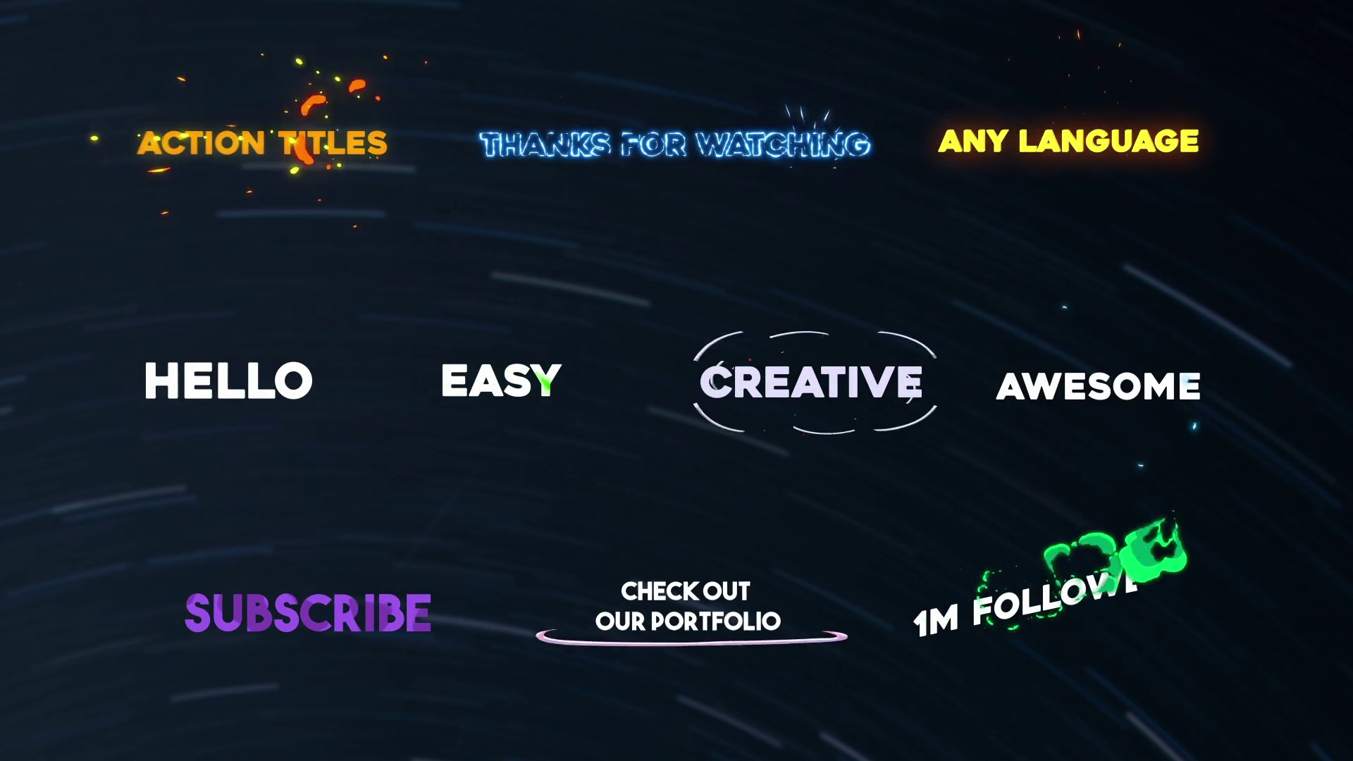 Colorful Action Titles | Premiere Pro Mogrt Template SBV-346485356 ...