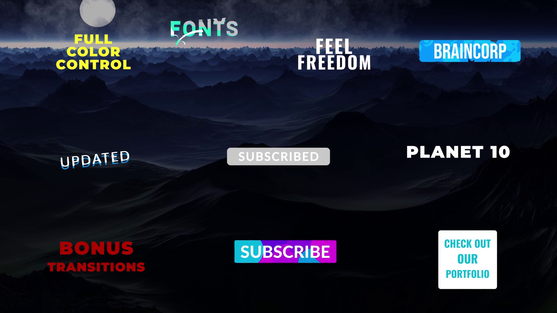 Colorful Cartoon Titles - Storyblocks