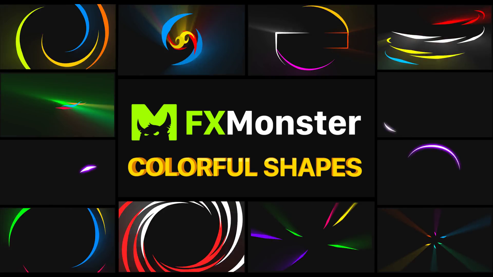 Colorful Shapes Motion Graphics Pack Stock Motion Graphics SBV ...