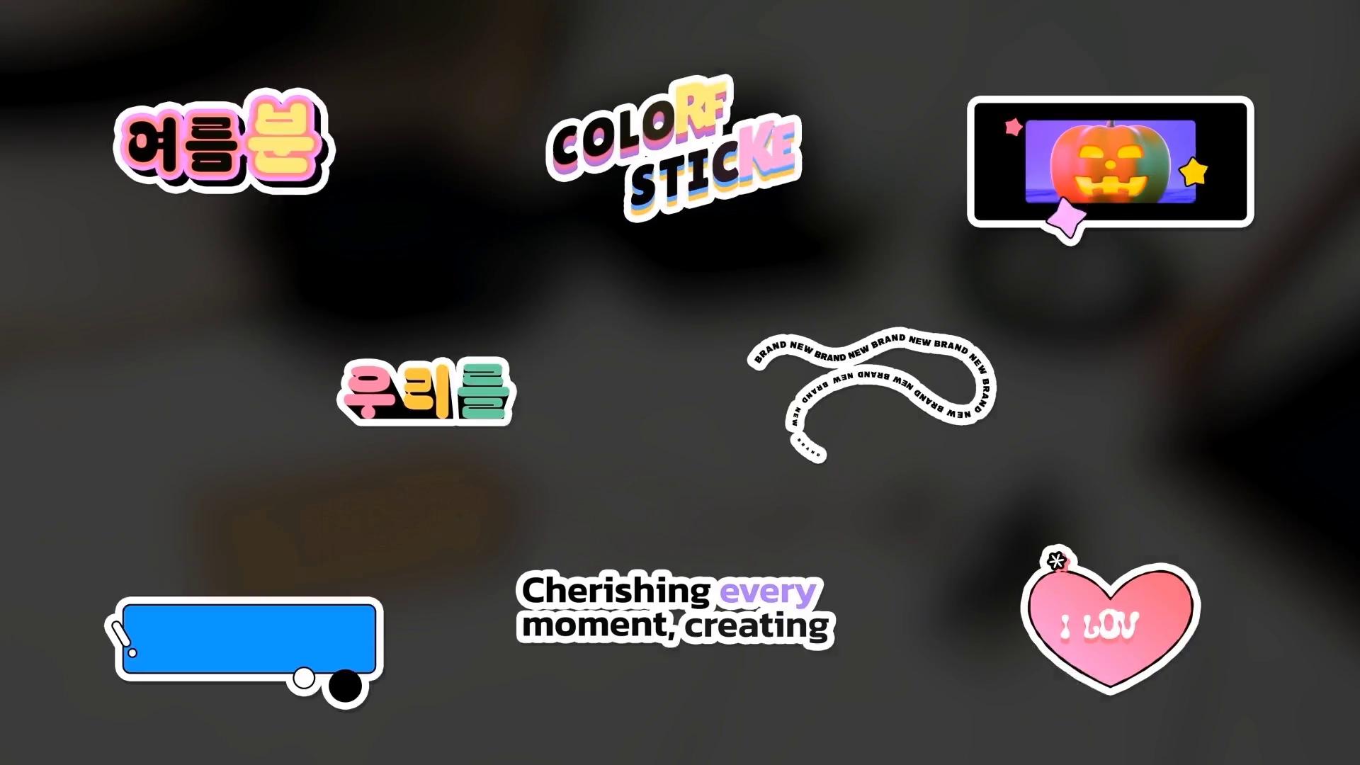 Colorful Stickers Premiere Pro Template SBV-348533819 - Storyblocks