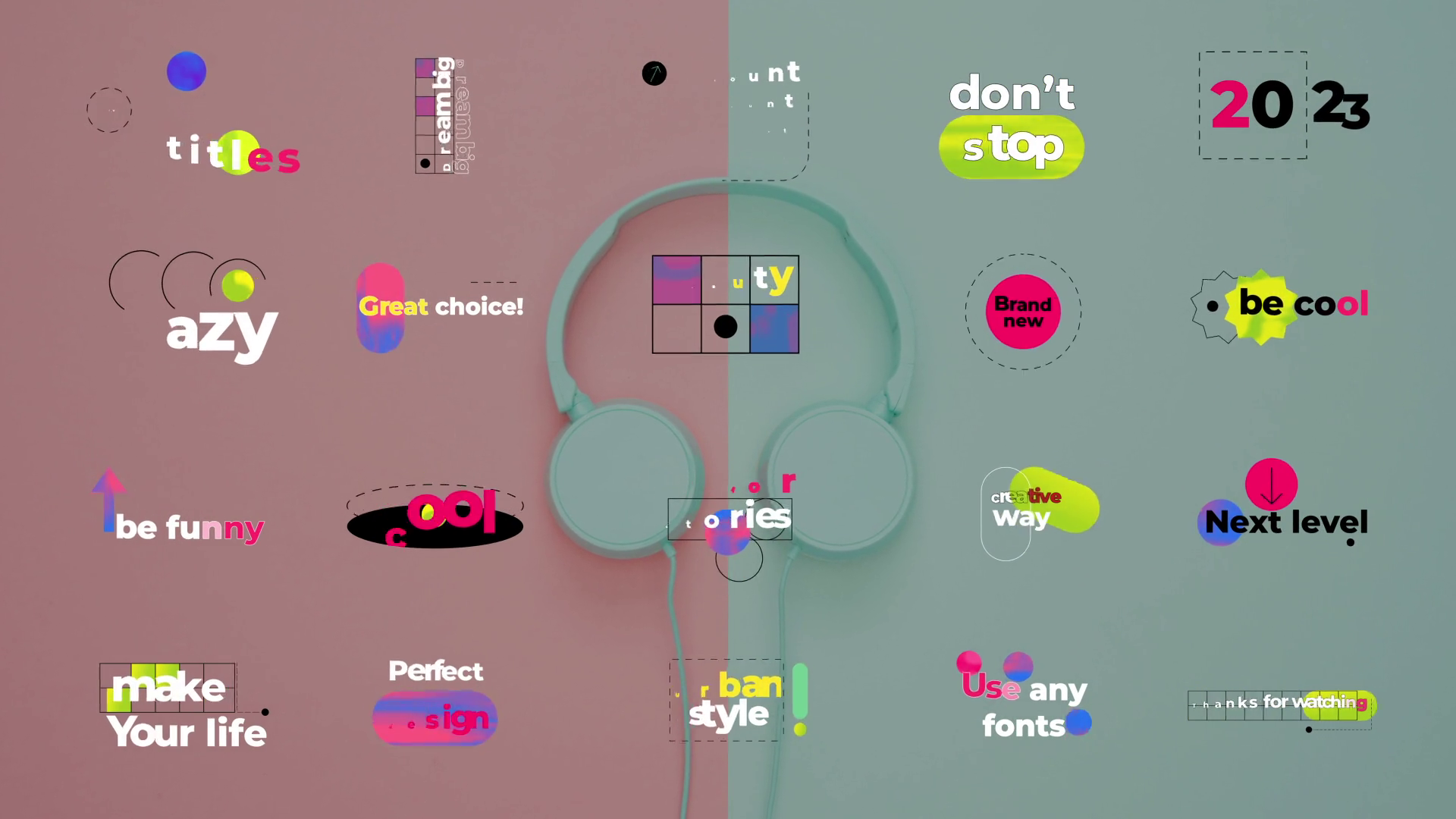 Colorful Stylish Titles DaVinci Resolve Template SBV-351853917 ...