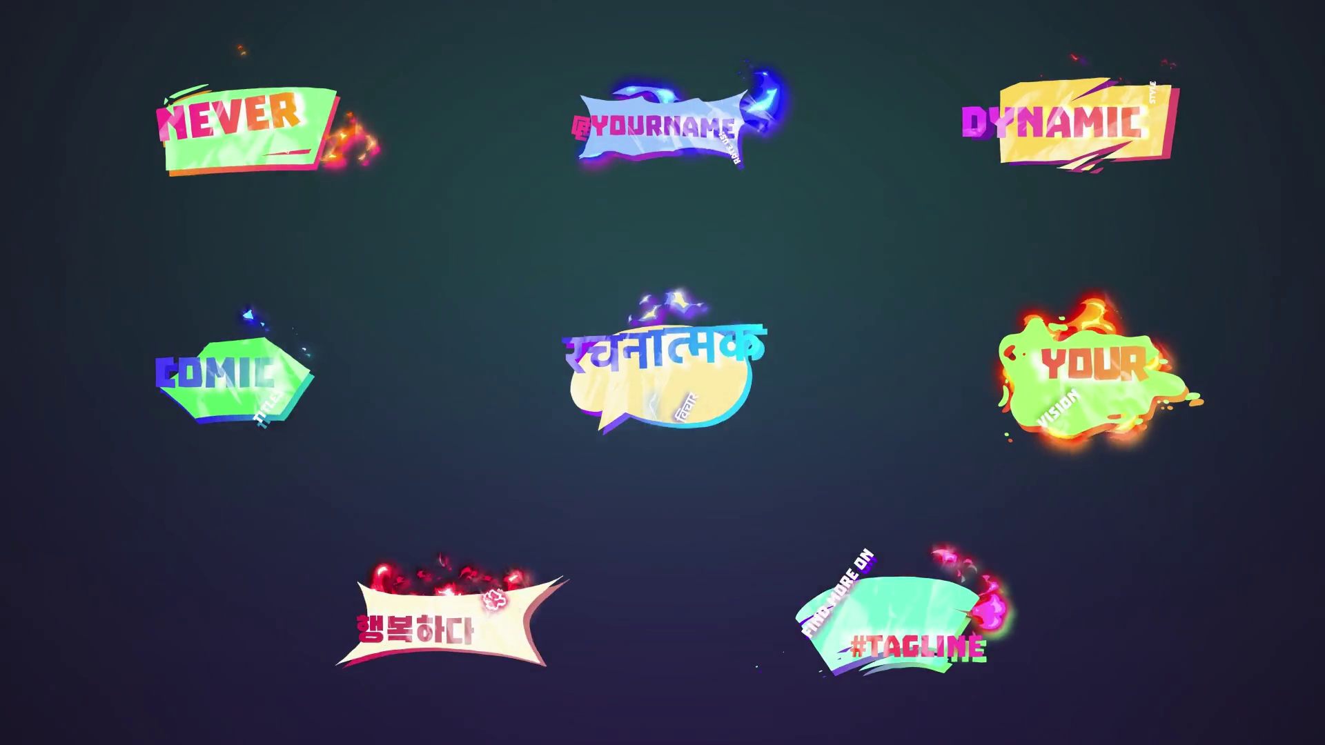 Comic Titles Premiere Pro Template SBV-349181108 - Storyblocks