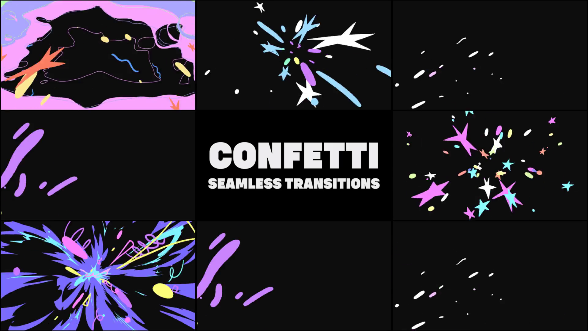 Confetti Seamless Transitions Motion Stock Motion Graphics SBV-348616905 - Storyblocks