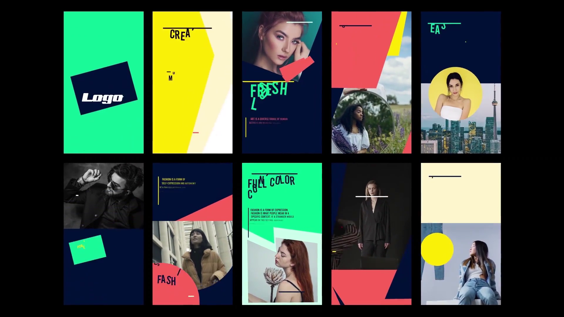 Creative Colorful Stories Effects Template SBV-347047256 - Storyblocks