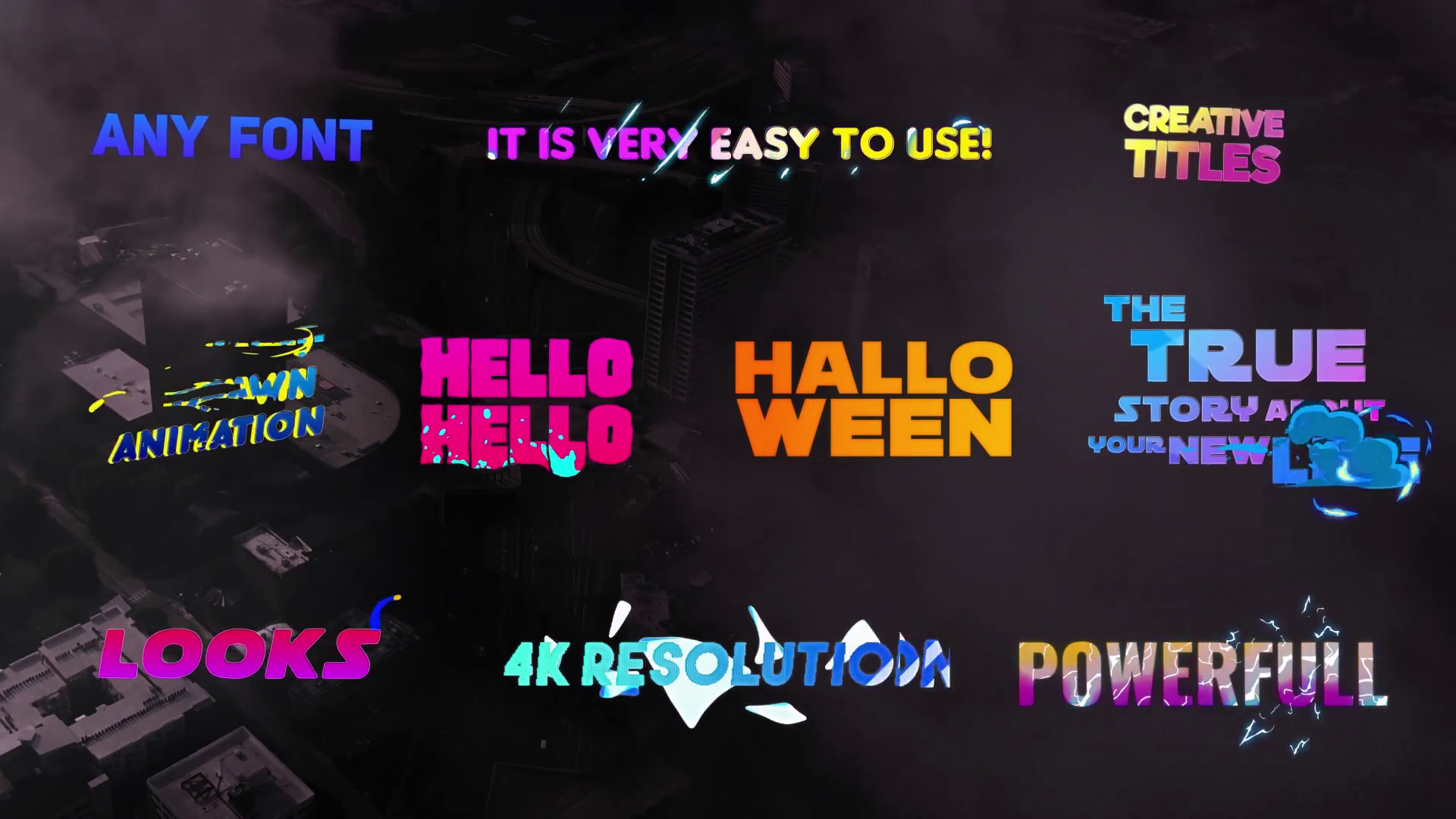 Creative Colorful Titles | Effects Template SBV-338476721 - Storyblocks