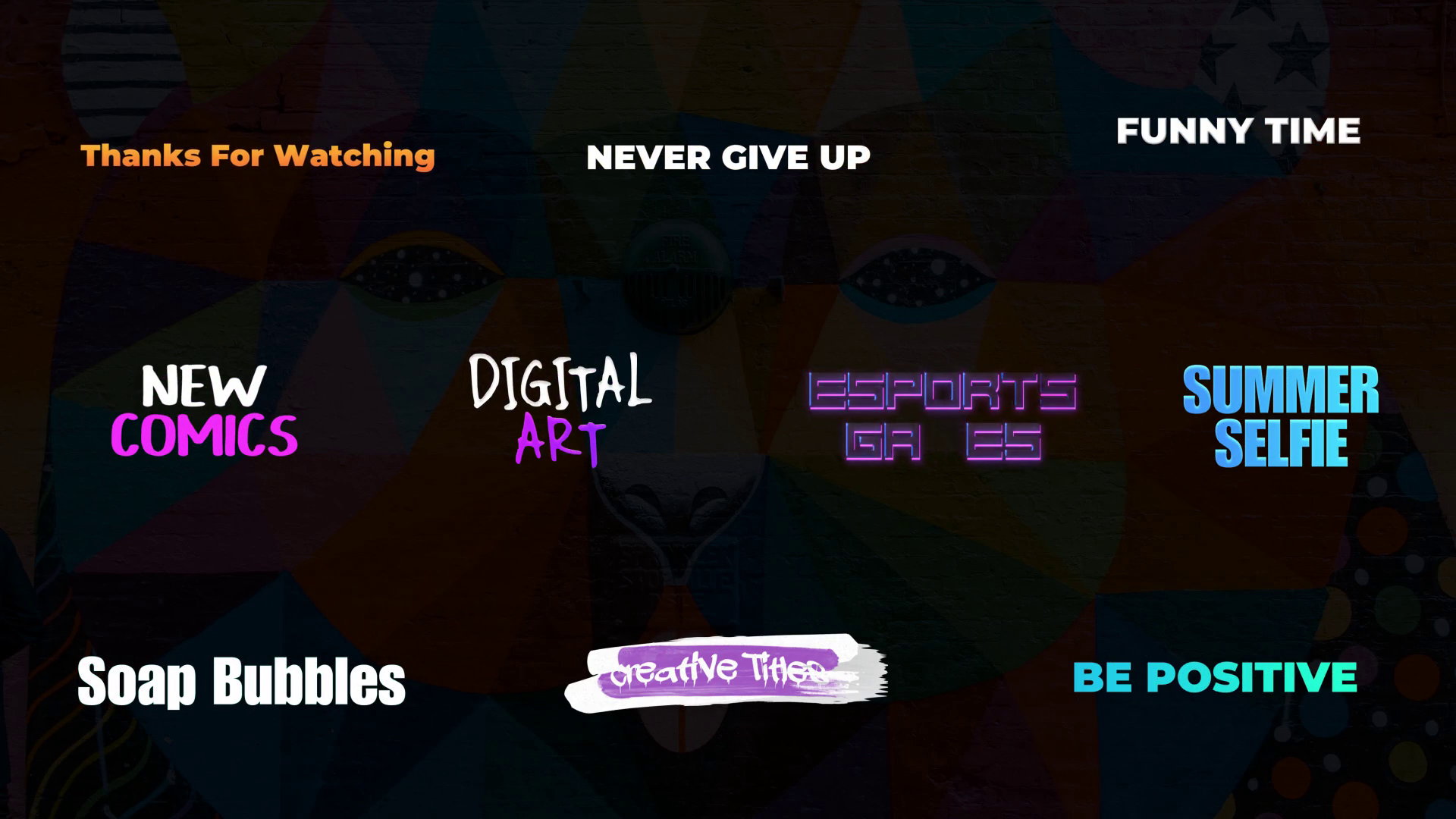 Creative Colorful Titles | After Effects 00:43 SBV-346993986 - Storyblocks