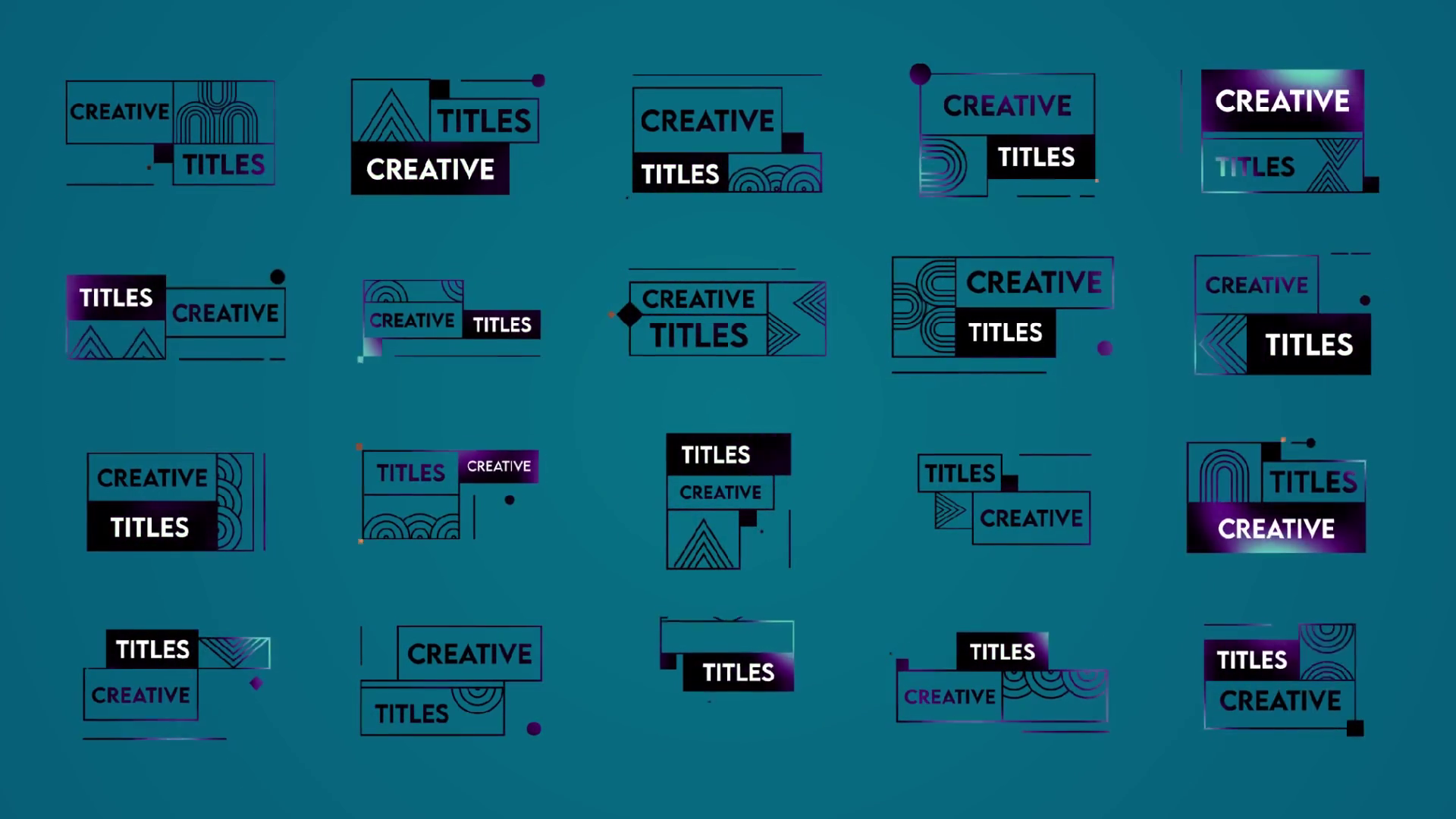 Creative Modern Titles | DaVinci Resolve Template SBV-348743094 ...