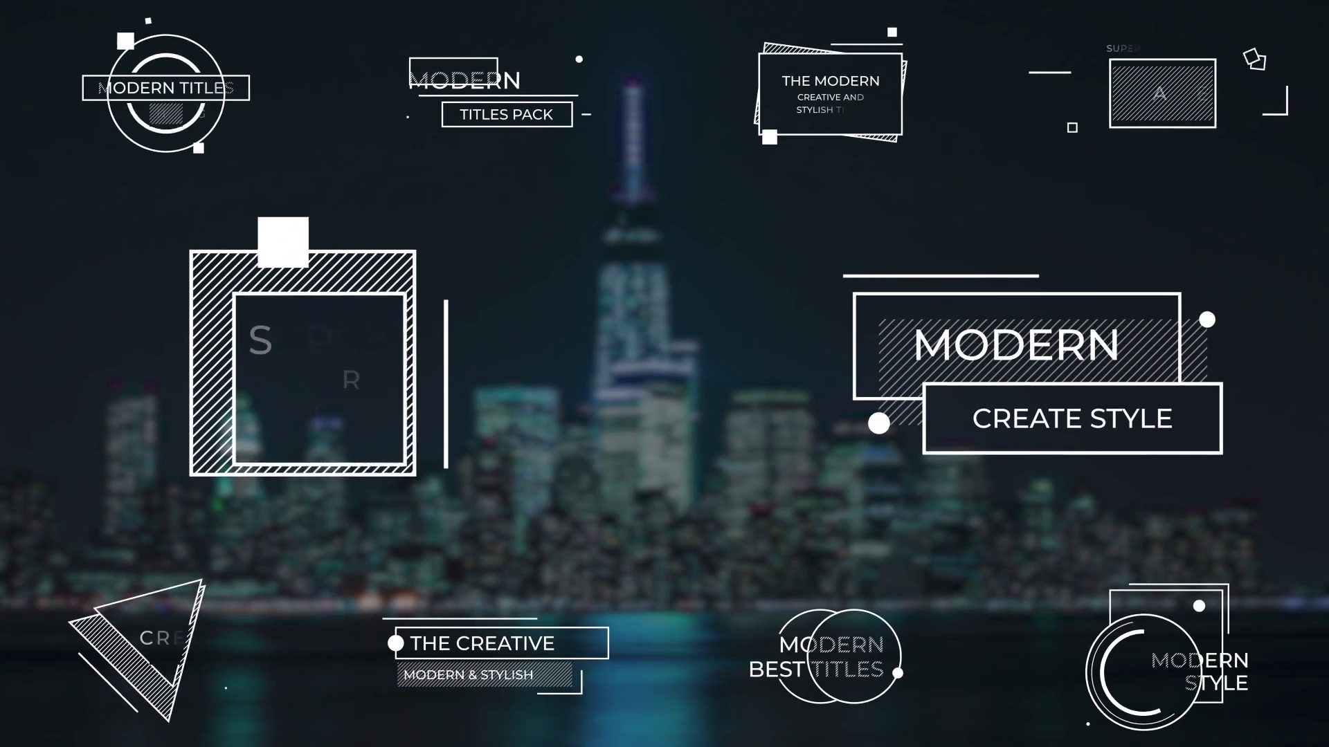 Creative Modern Titles Effects Template SBV-347111158 - Storyblocks