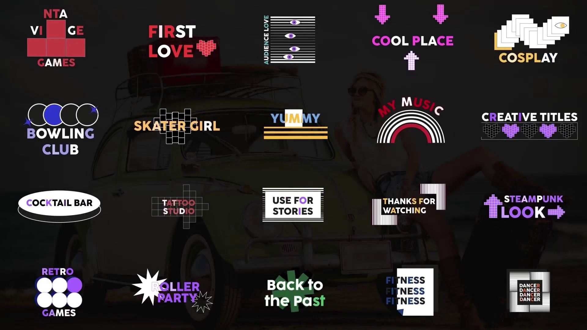 AE Template: Creative Pixel Titles Effects SBV-349005630 - Storyblocks