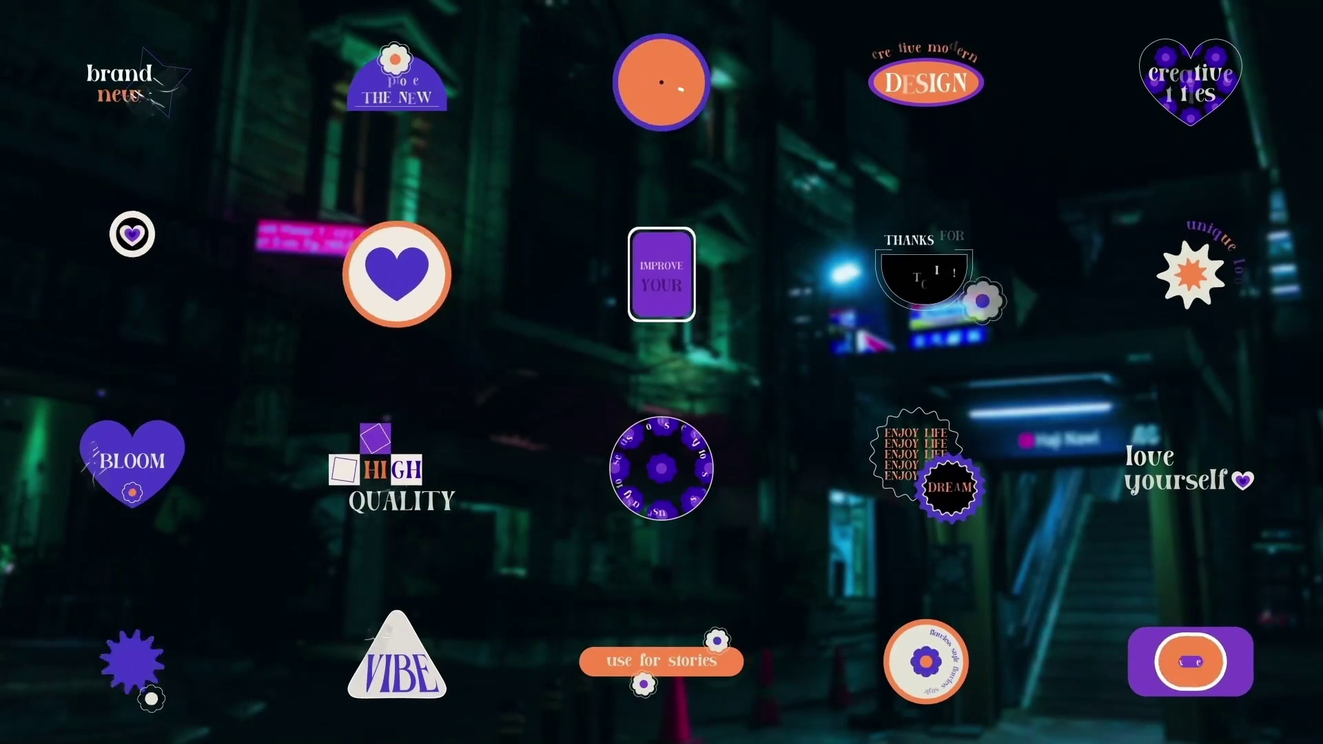 AE Template: Creative Sticker Titles Effects SBV-348920940 - Storyblocks