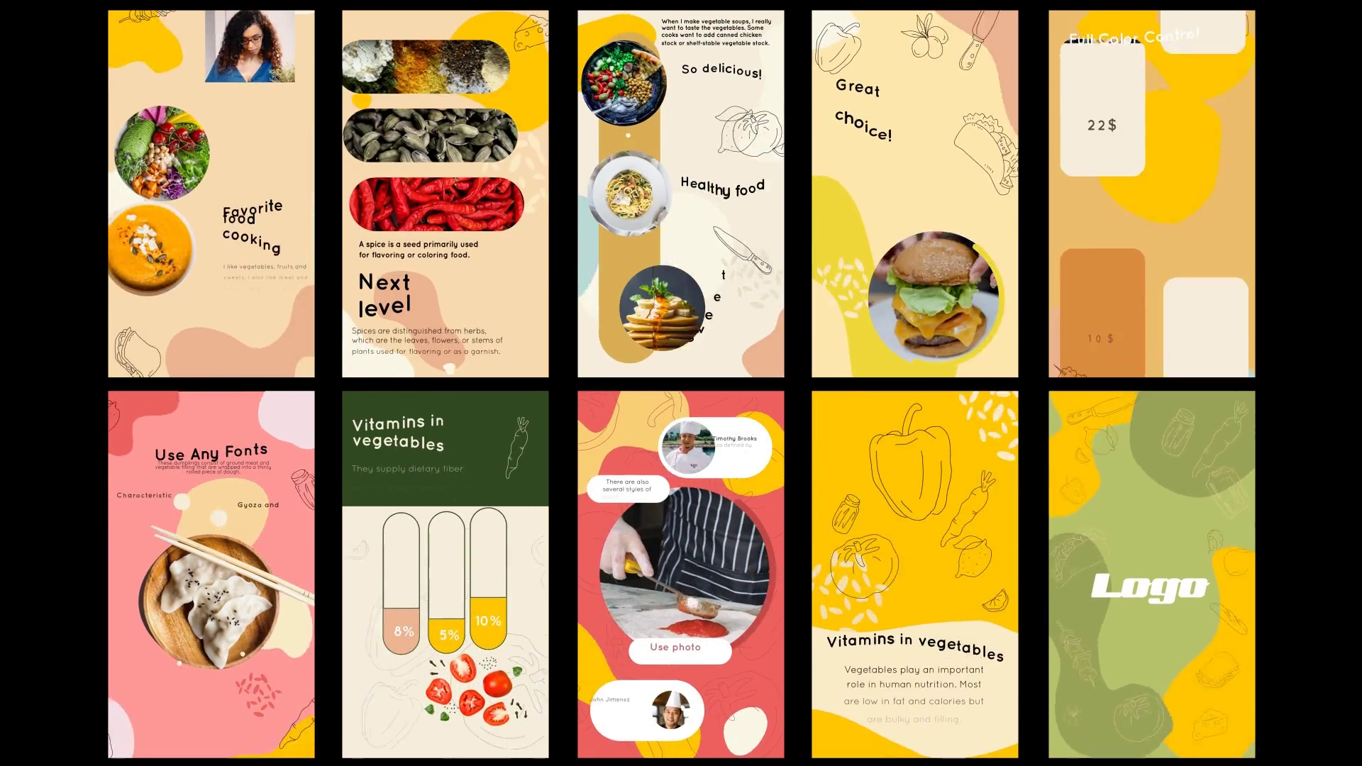 Delicious Food Stories | Effects Template SBV-347426199 - Storyblocks