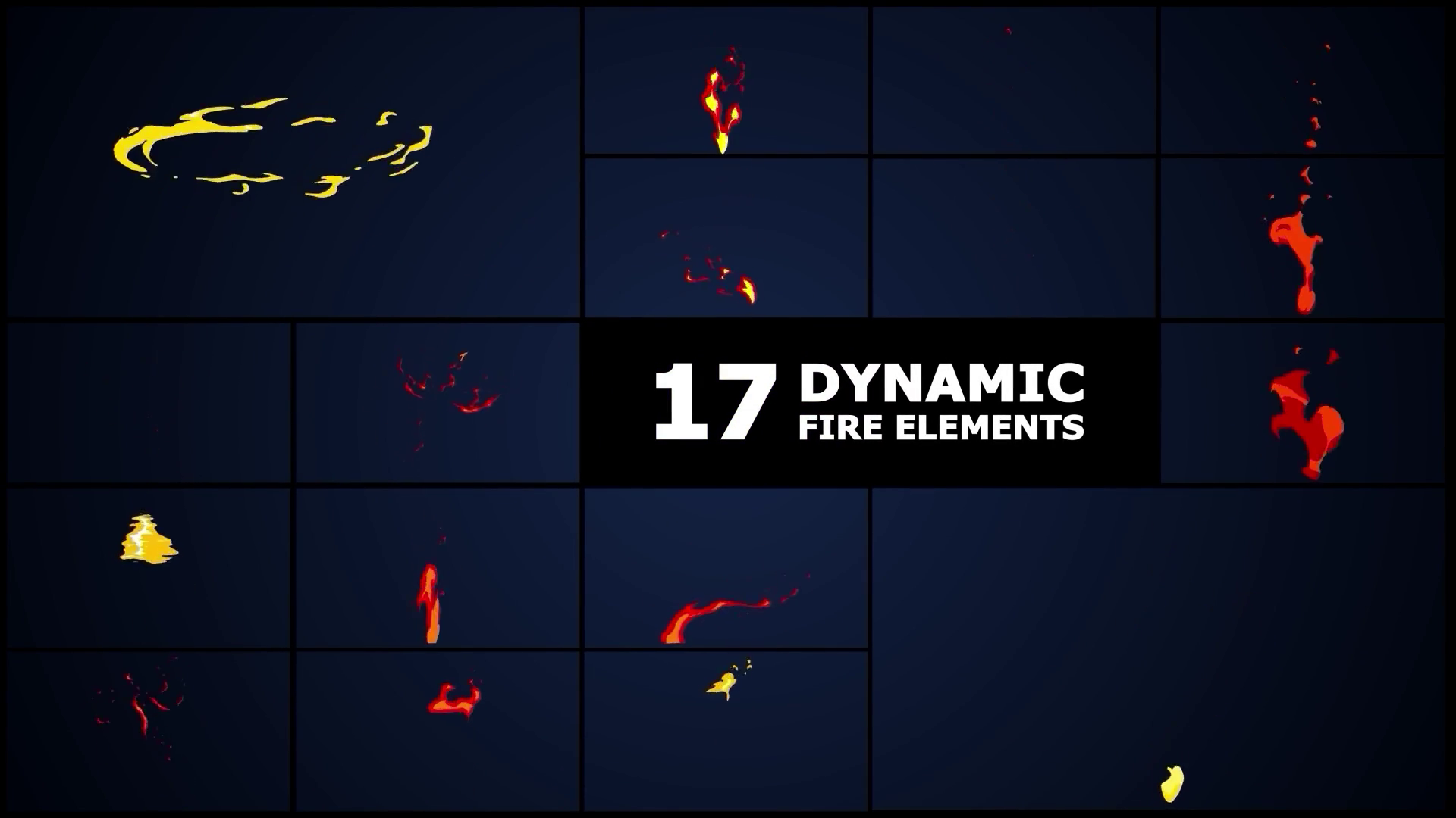 AE Template: Dynamic Fire Elements | Effects SBV-352014978 - Storyblocks