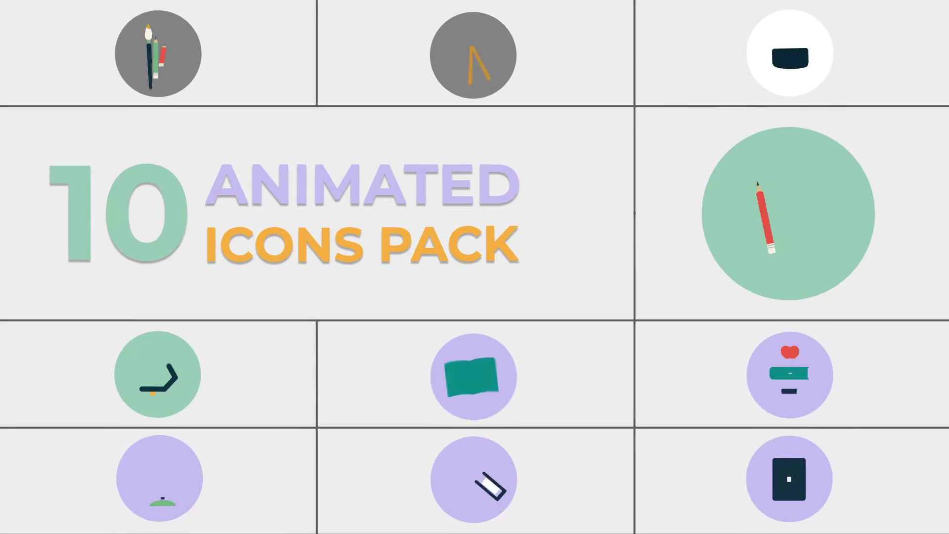 Education Icons Effects Template SBV-347785280 - Storyblocks