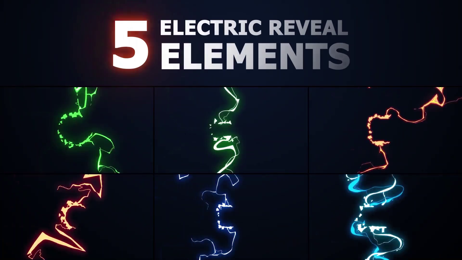 AE Template: Electric Reveal Elements | Effects SBV-348919038 - Storyblocks