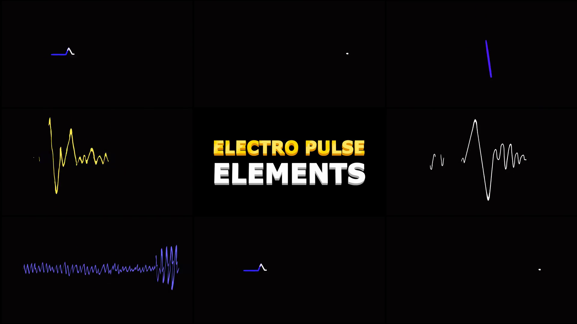 Electro Pulse Elements Motion Graphics Pack Stock Footage SBV-348765741 - Storyblocks