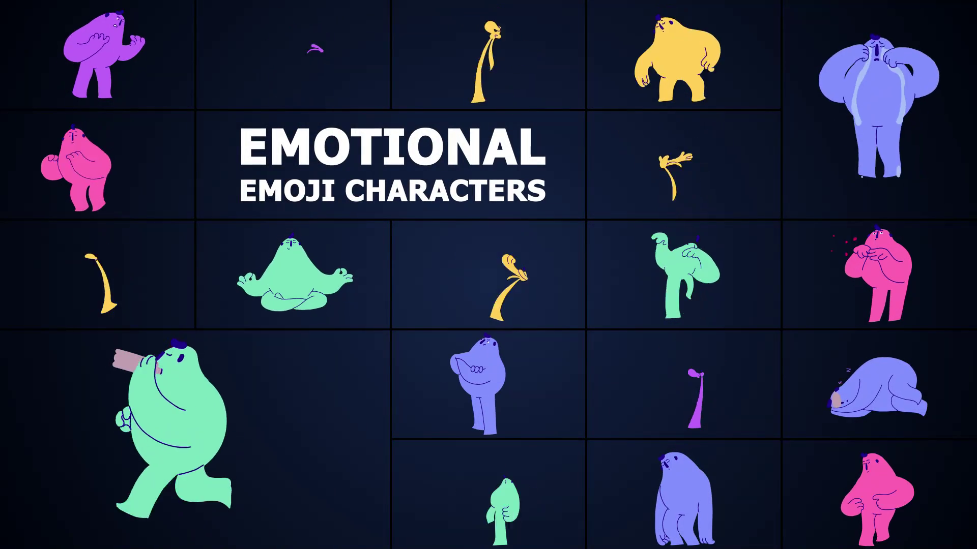 AE Template: Emoji Emotional Characters Effects SBV-351960876 - Storyblocks
