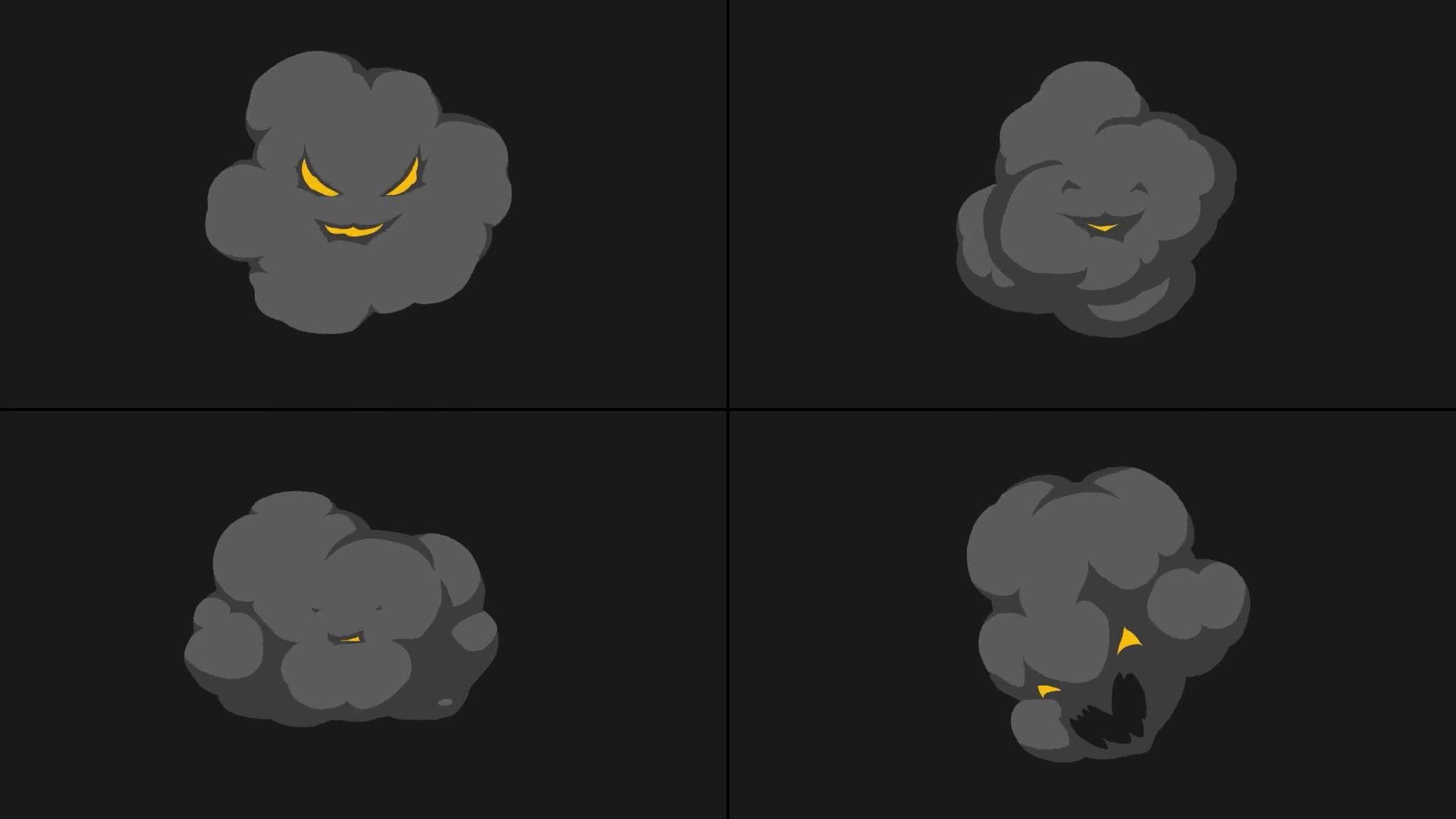Explosion Smoke Face Elements | DaVinci | DaVinci Resolve Template SBV ...
