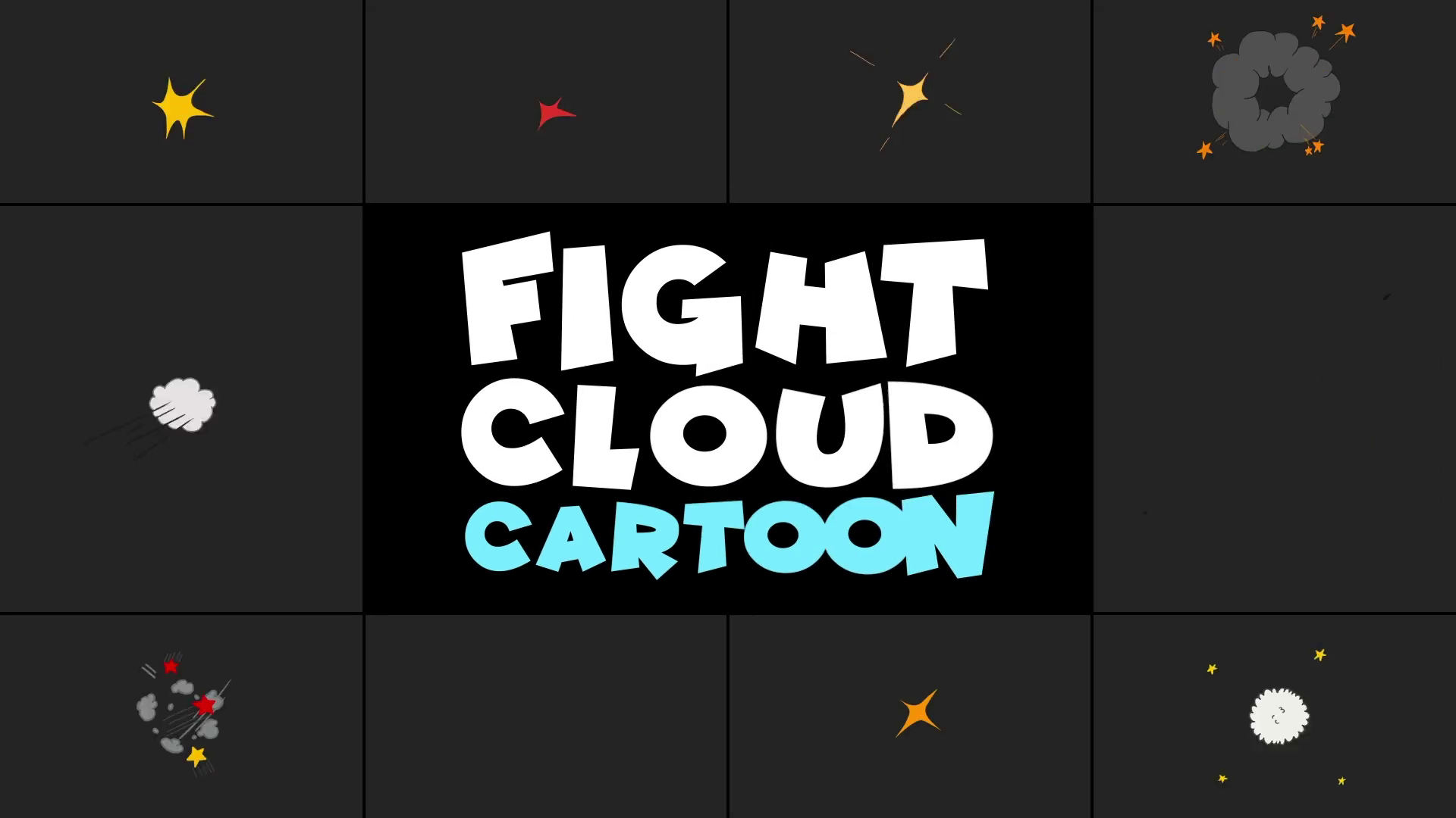 Fight Cloud Cartoon | Premiere Pro Mogrt Template SBV-348849842 ...