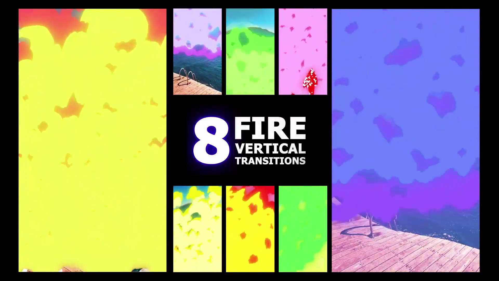 Fire Vertical Transitions | DaVinci Resolve Template SBV-352295633 ...
