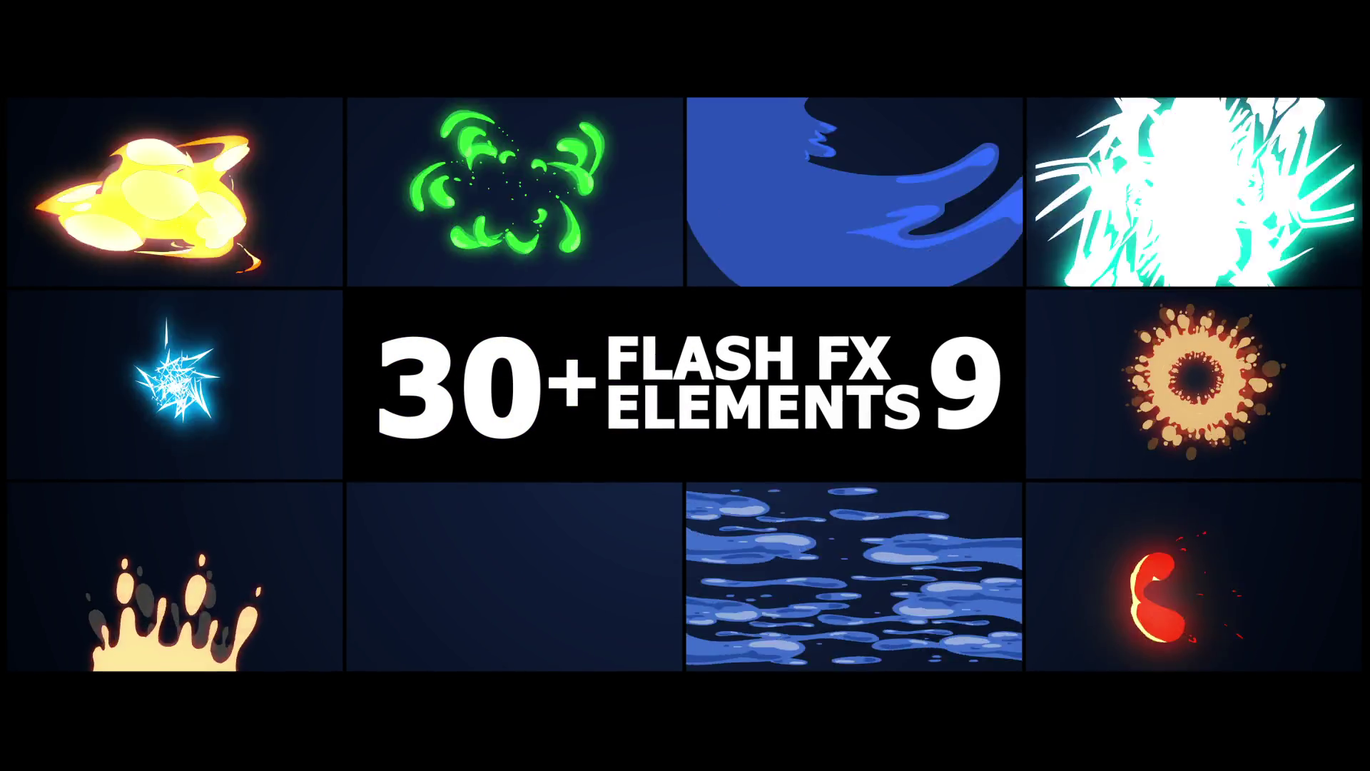 Flash Fx Elements Pack | Fcpx Template SBV-347565090 - Storyblocks