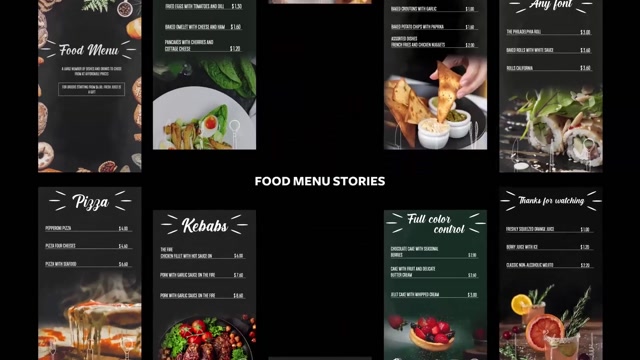 Food Slideshow Templates Royalty-Free - Storyblocks