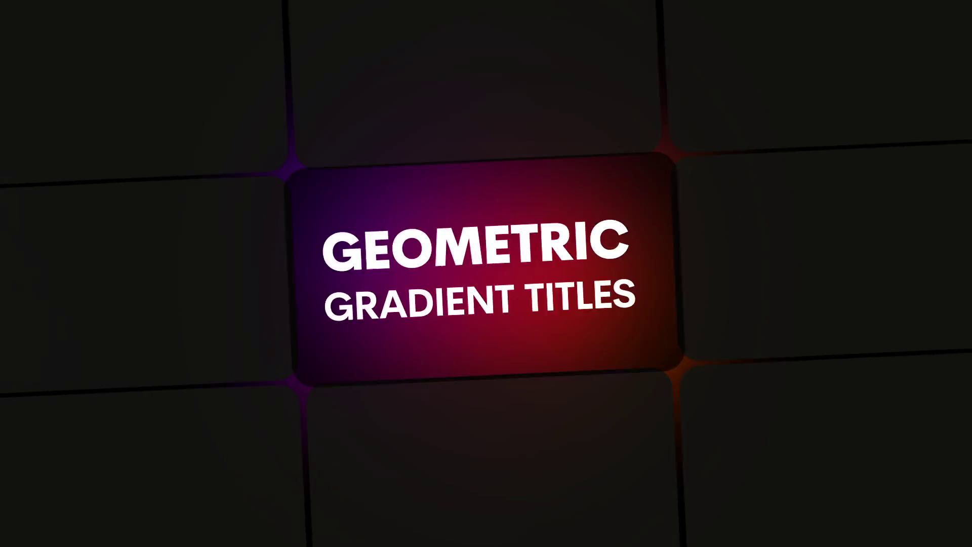 AE Template: Geometric Gradient Titles Effects SBV-352087200 - Storyblocks