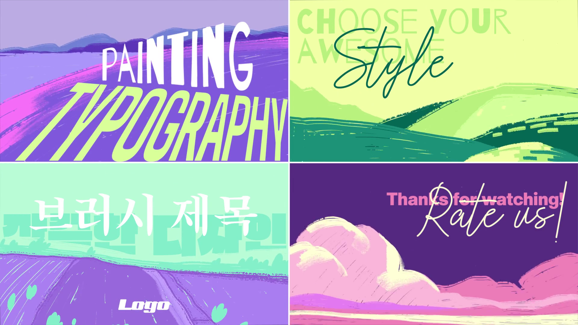 AE Template: Hand Drawn Painting Typography Effects SBV-348753110 ...