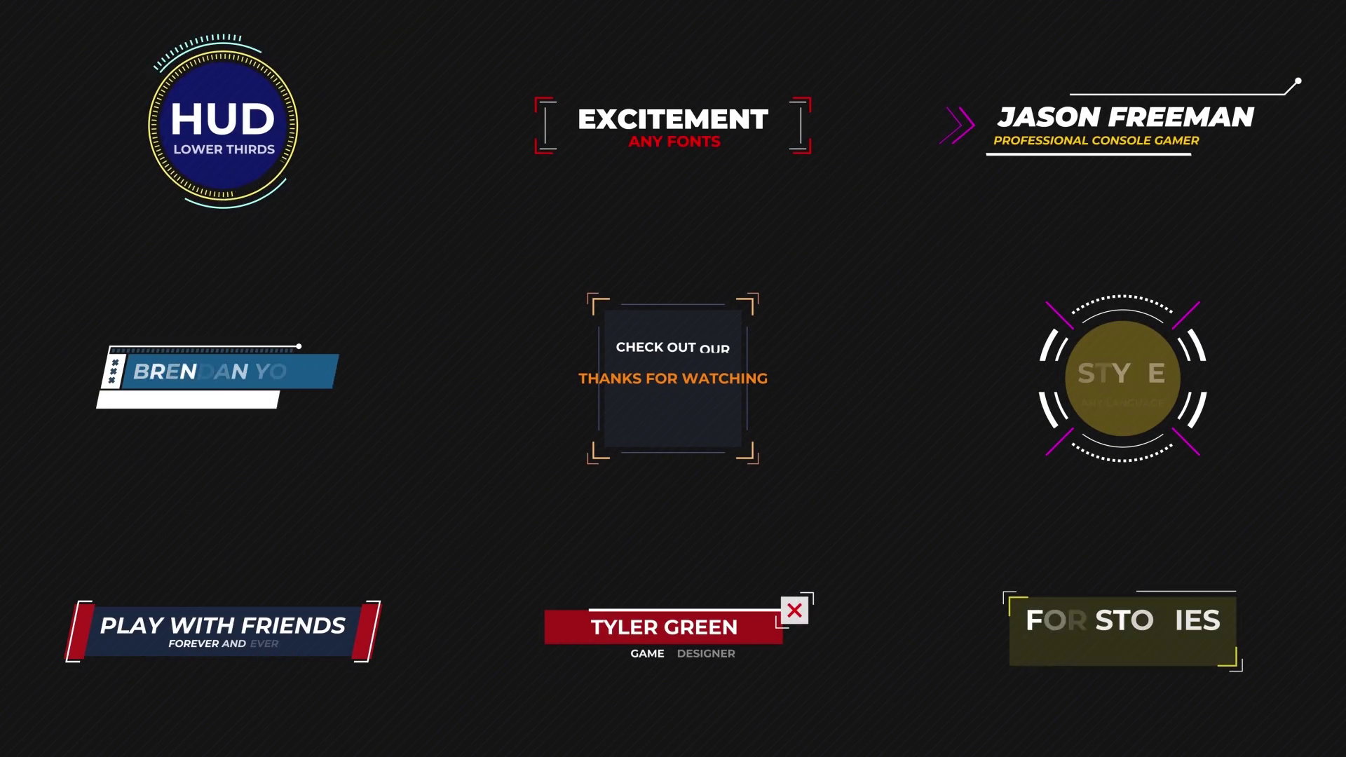 HUD Lower Thirds for Premiere Pro 00:49 SBV-347037203 - Storyblocks
