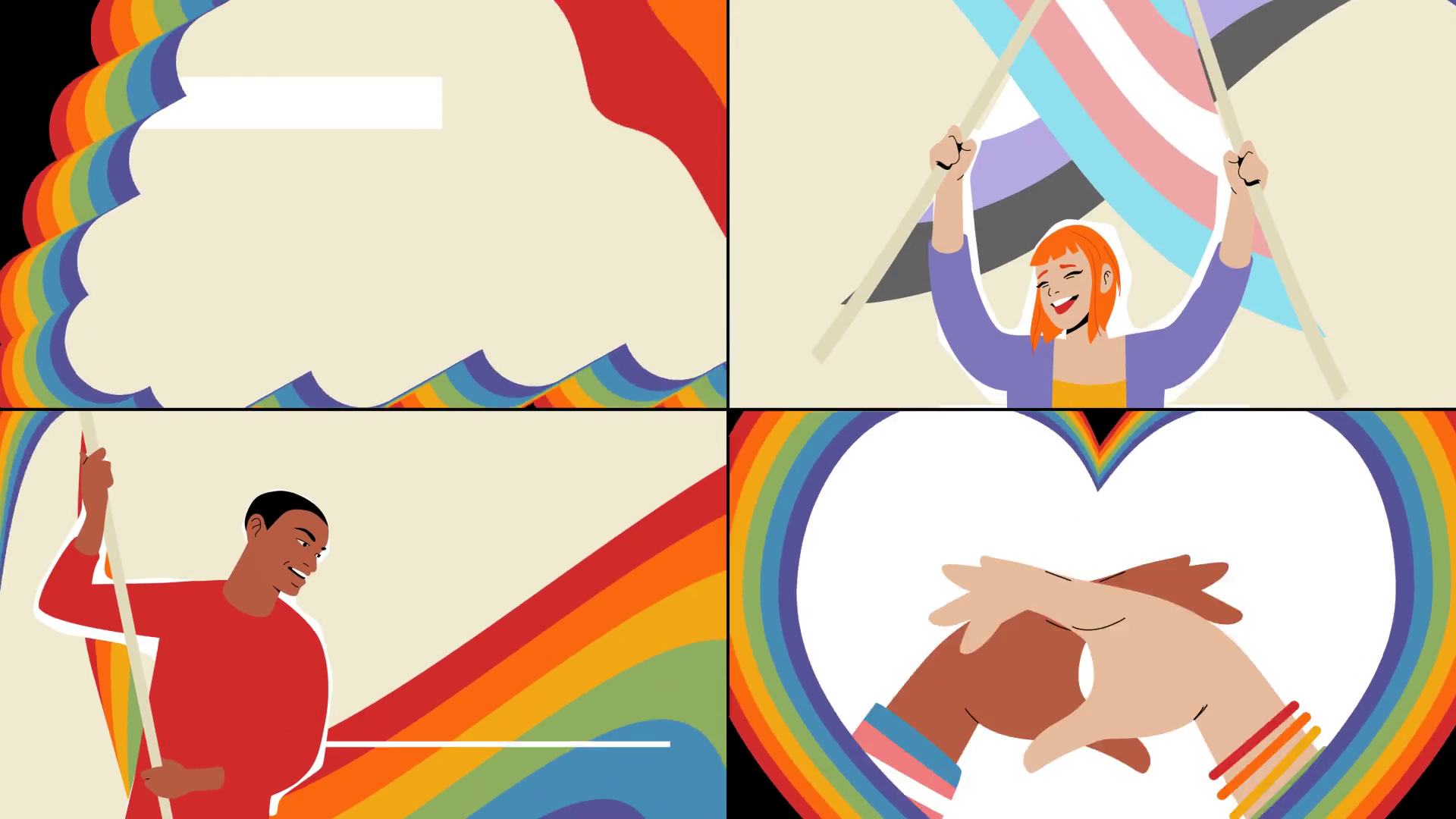 Lgbtq Typography Slides Premiere Pro Template SBV-348792809 - Storyblocks