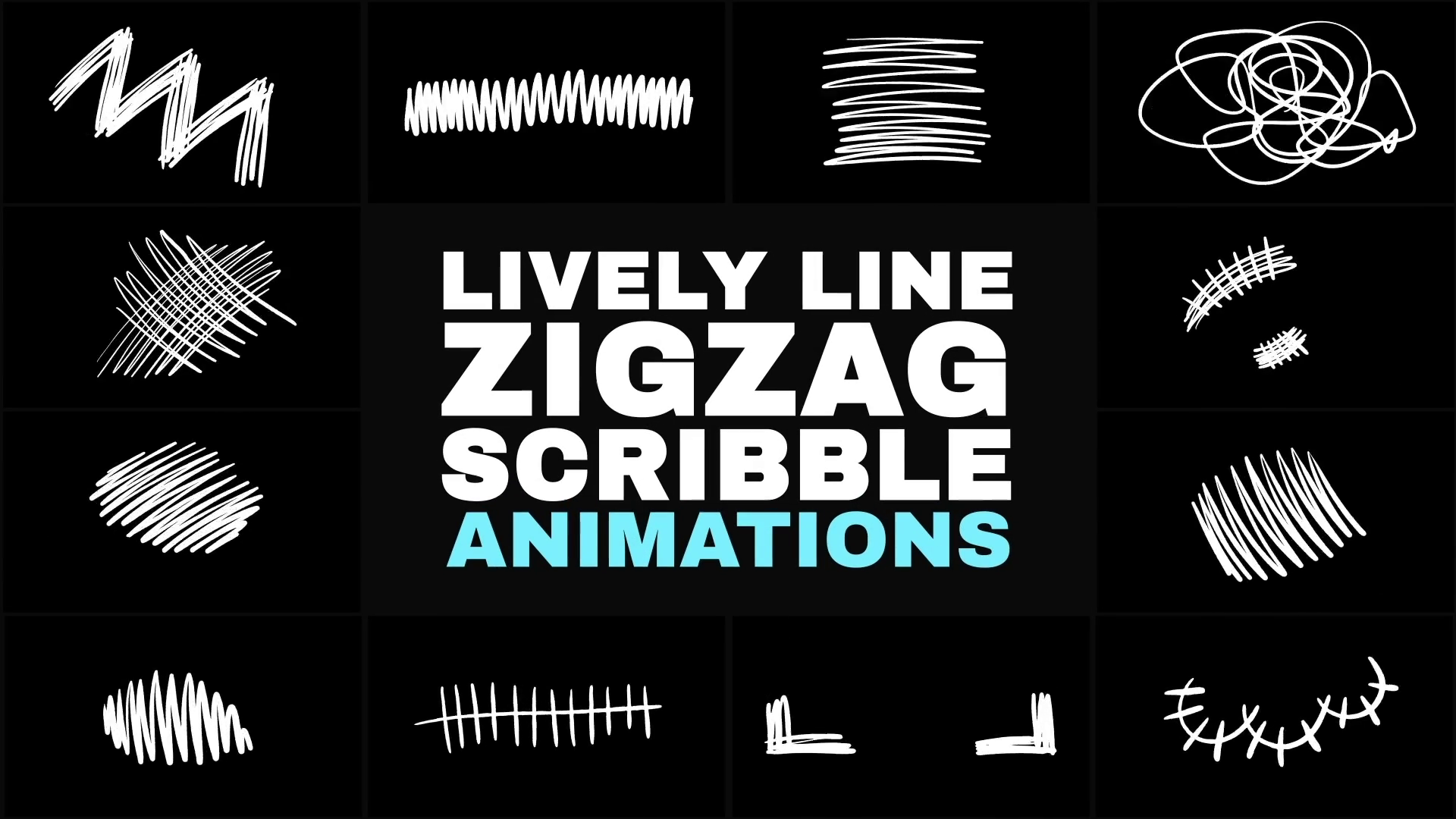 AE Template: Lively Line Zigzag Scribble Animations | SBV-349188261 ...
