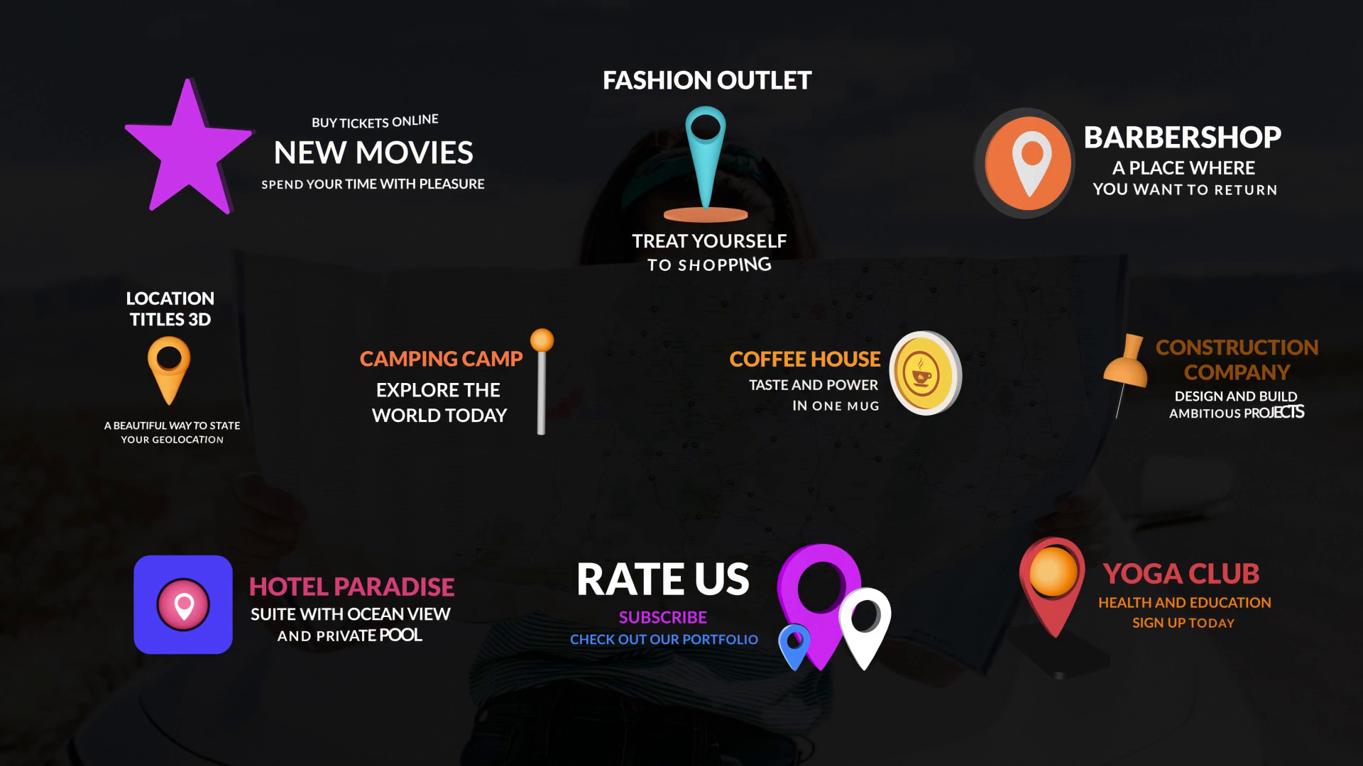 Location Titles 3d Premiere Pro Template SBV-347103603 - Storyblocks