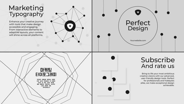 Typography Presentation Templates Royalty-Free - Storyblocks