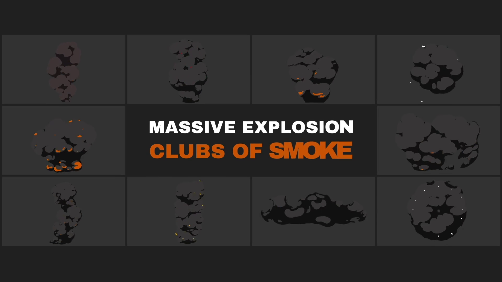 AE Template: Massive Explosion Clubs Of Smoke | Effects SBV-352103860 - Storyblocks
