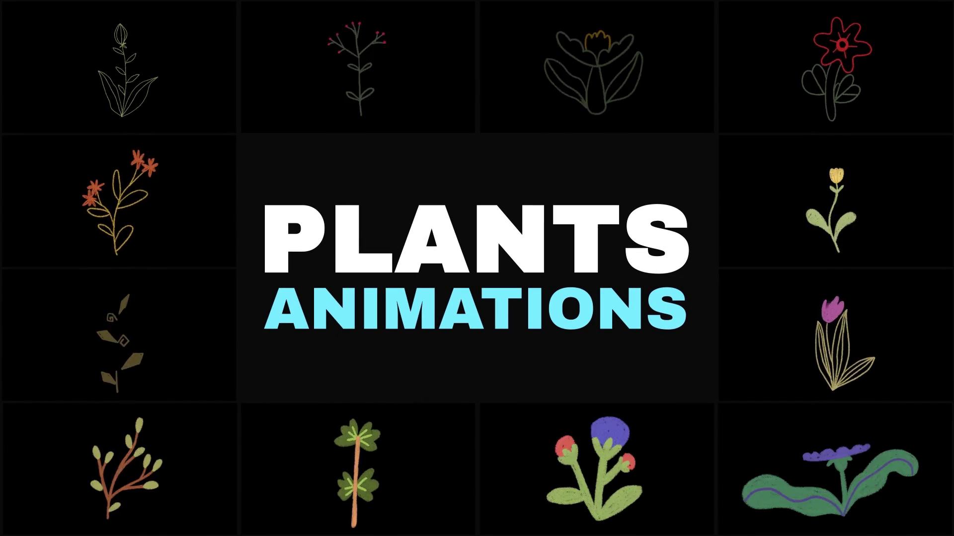 AE Template: Nature Plants Kids Drawings Animation Effects SBV ...