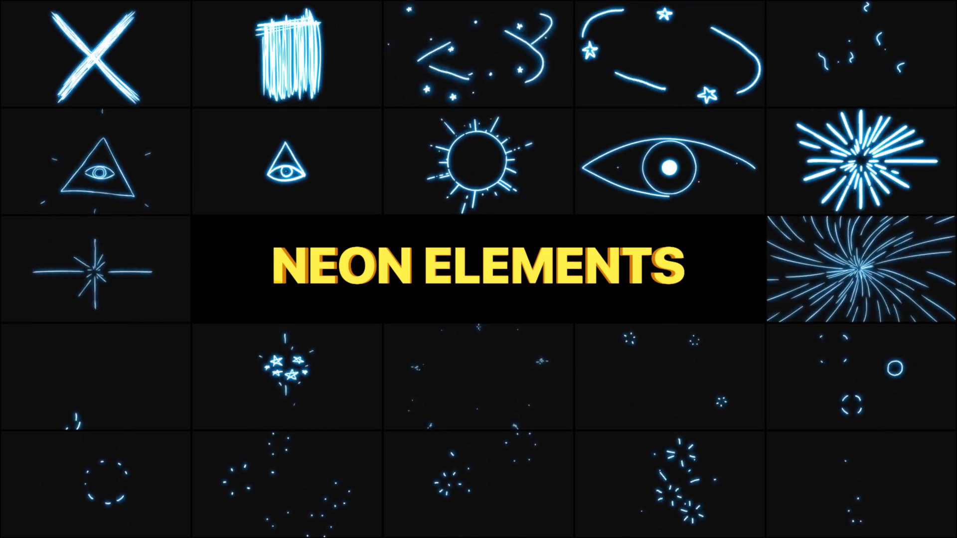 Neon Elements Is Stunning Dynamic Pack Stock Motion Graphics SBV-348362339 - Storyblocks